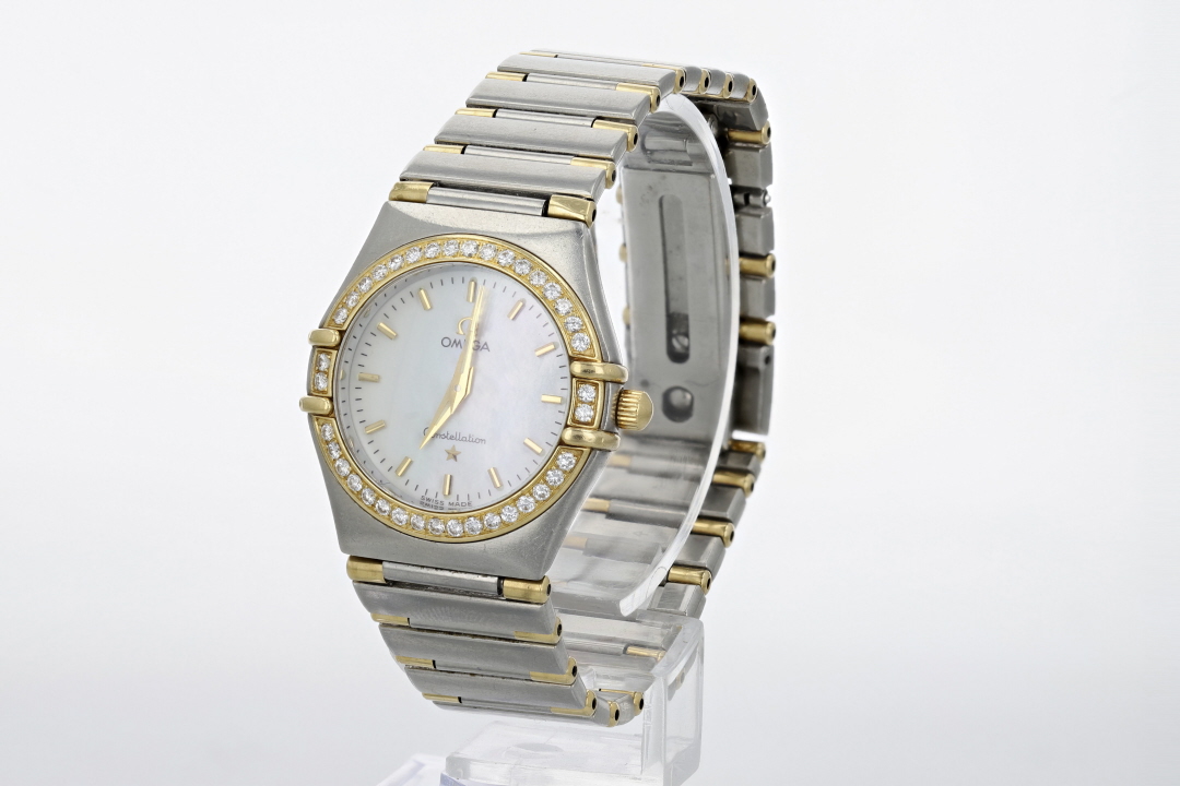 Omega Constellation Diamond Accent Mother of Pearl Dial Quartz Women's ...