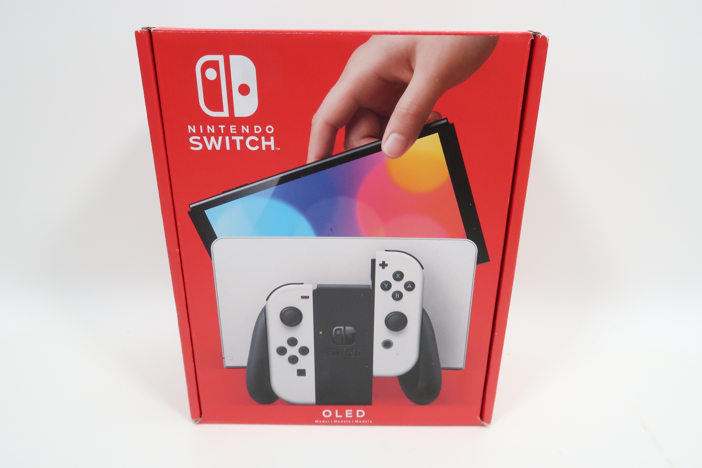 Nintendo HEG-001 Switch OLED Handheld Gaming Console - White Joy-Con - 3431