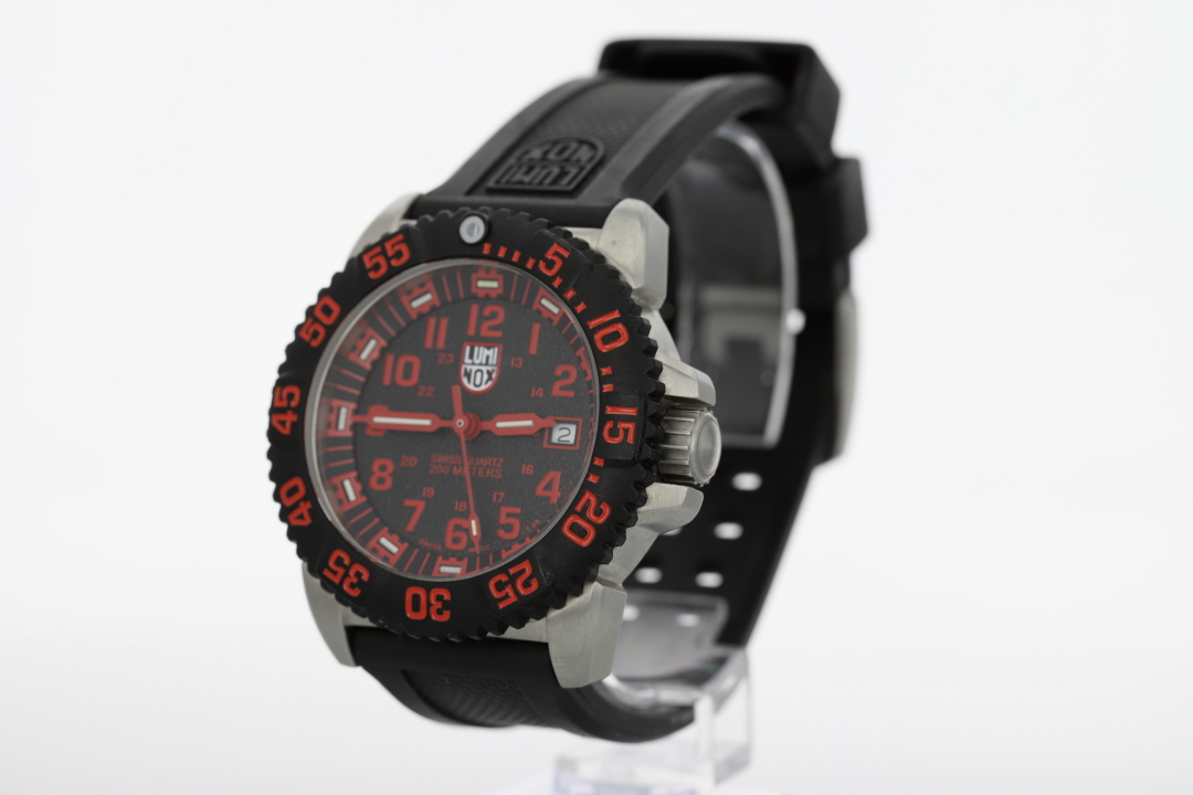 Luminox Colormark Series 3150 44mm Black Dial Rubber Strap Men's Wristwatch