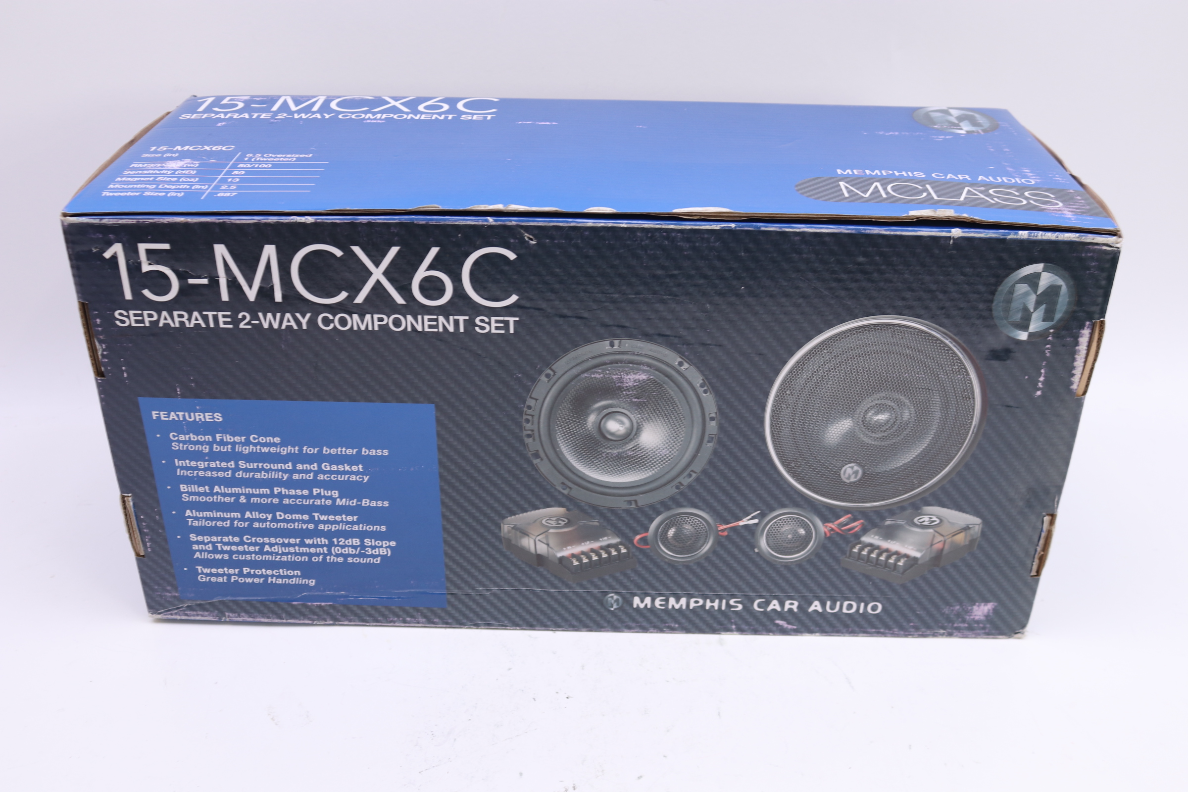 Memphis 15-MCX6C 6.5" 50W RMS MCX Series Component Speakers System