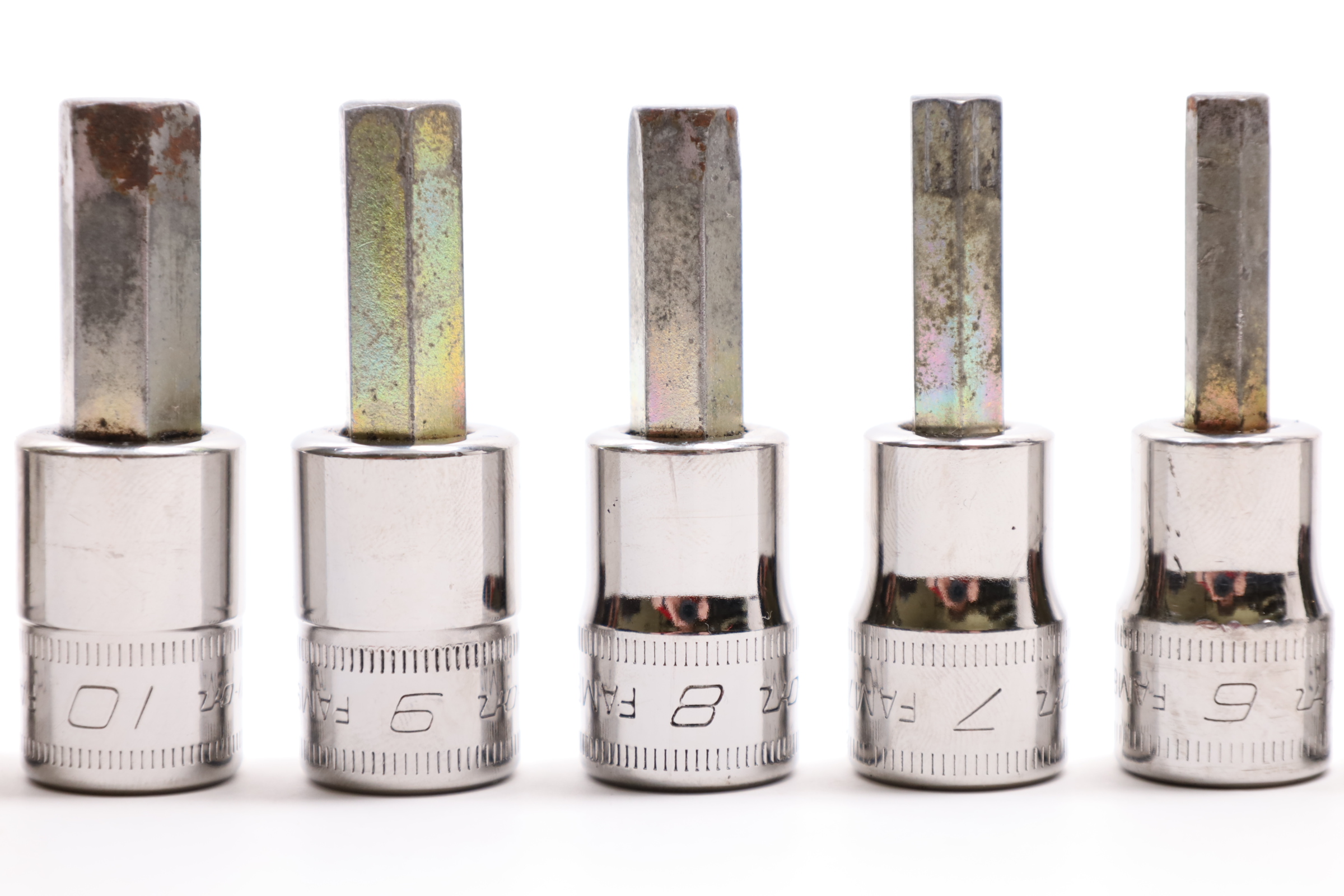 Snap-On Tools 211EFAMY 11-Piece 3/8" Metric Standard Hex Bit Socket Set