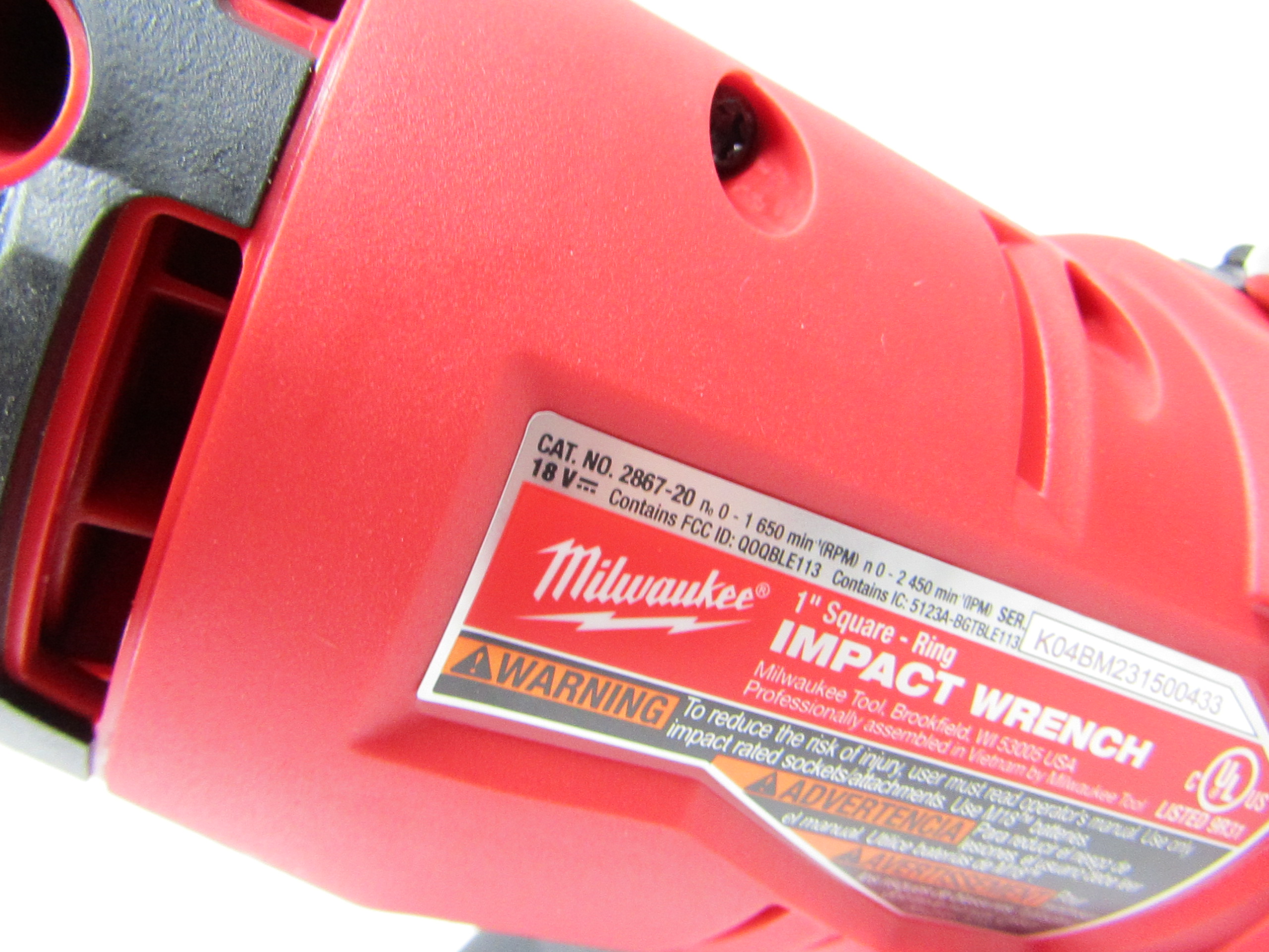Milwaukee 2867-20 M18 FUEL ONE-KEY Red Lithium Brushless 1" Impact Wrench