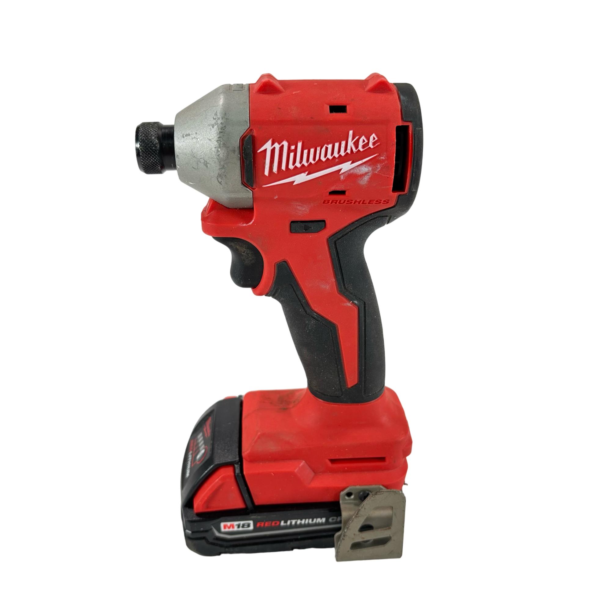 Milwaukee 3650-20 M18 18V Li-Ion Brushless Cordless 1/4" Compact Impact ...