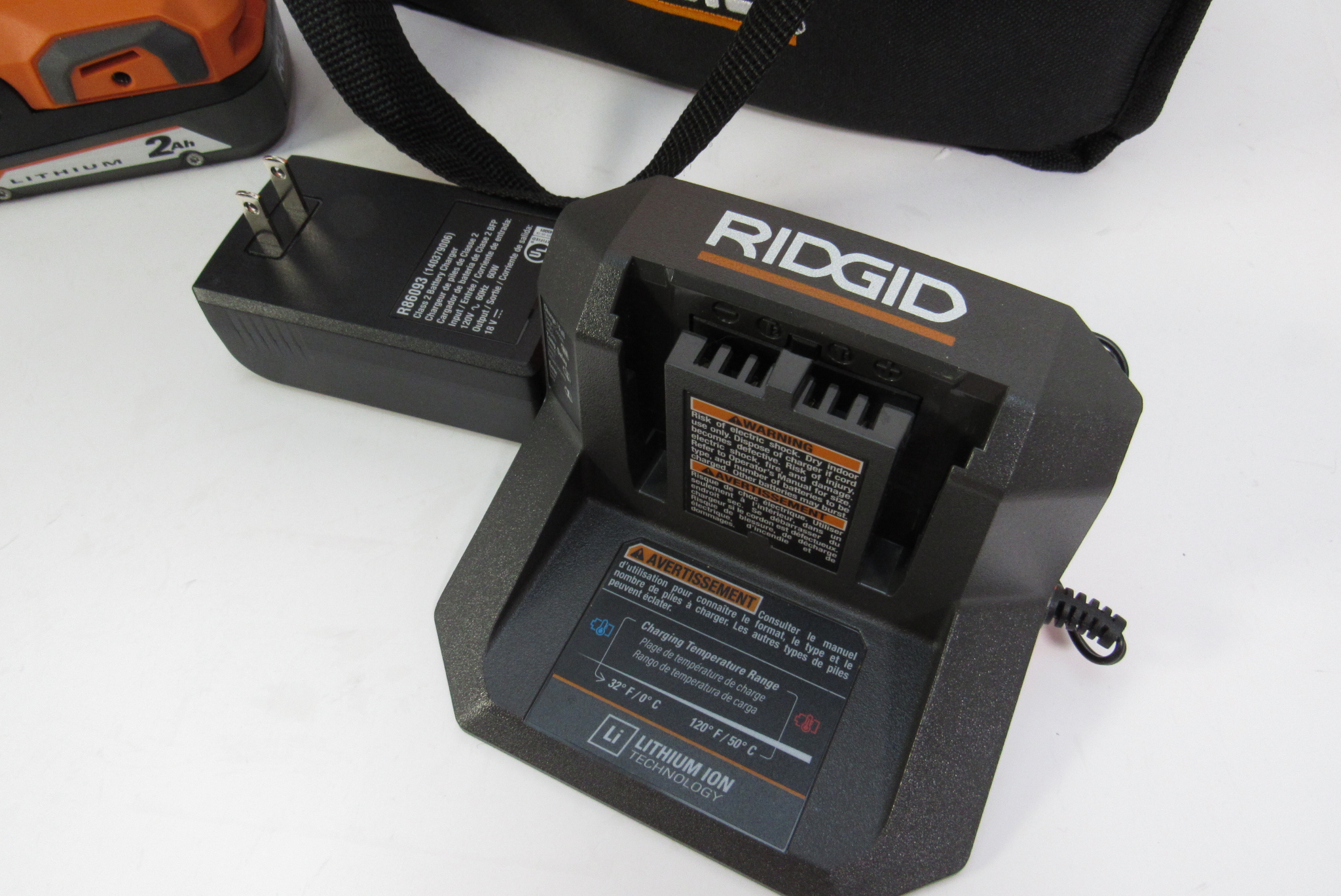 Ridgid R92721 18V Lithium-ion Cordless 2-Tool Drill/Driver Combo Kit