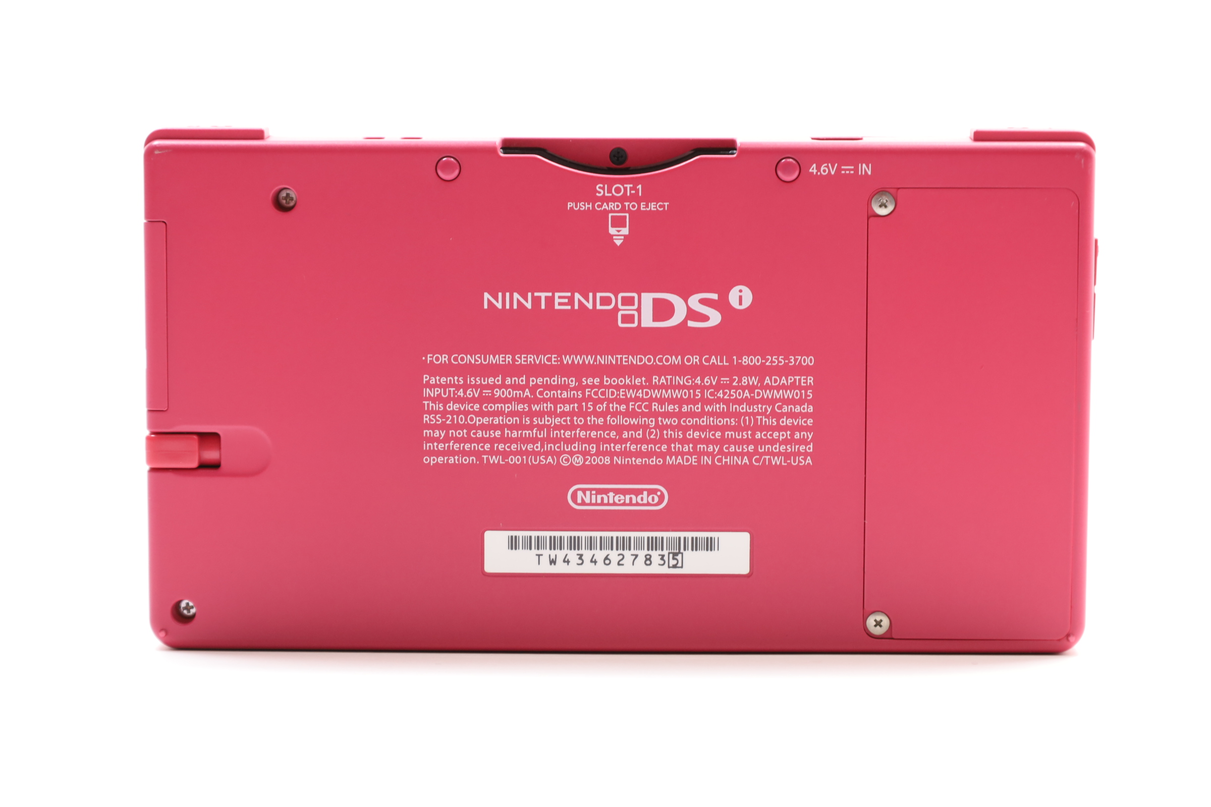 Nintendo DSi TWL-001 Dual-Screen Handheld Video Game System - Pink