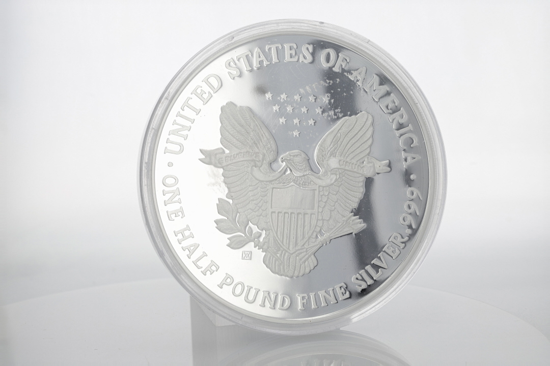 1987 One Half Pound .999 Fine Silver American Eagle Liberty Proof ...