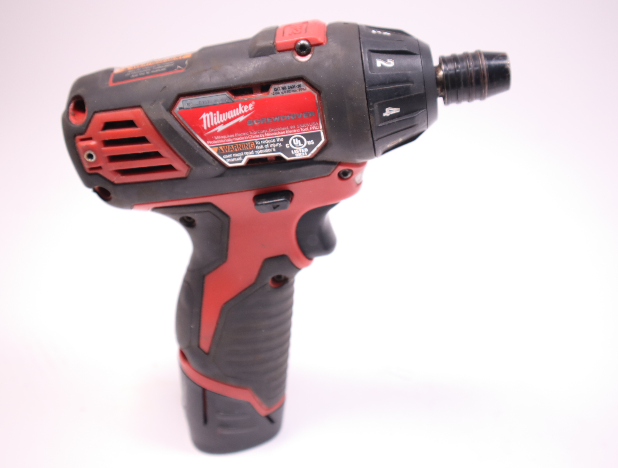 Milwaukee 2401-20 12V 1/4" Cordless Screwdriver Tool/Battery Only