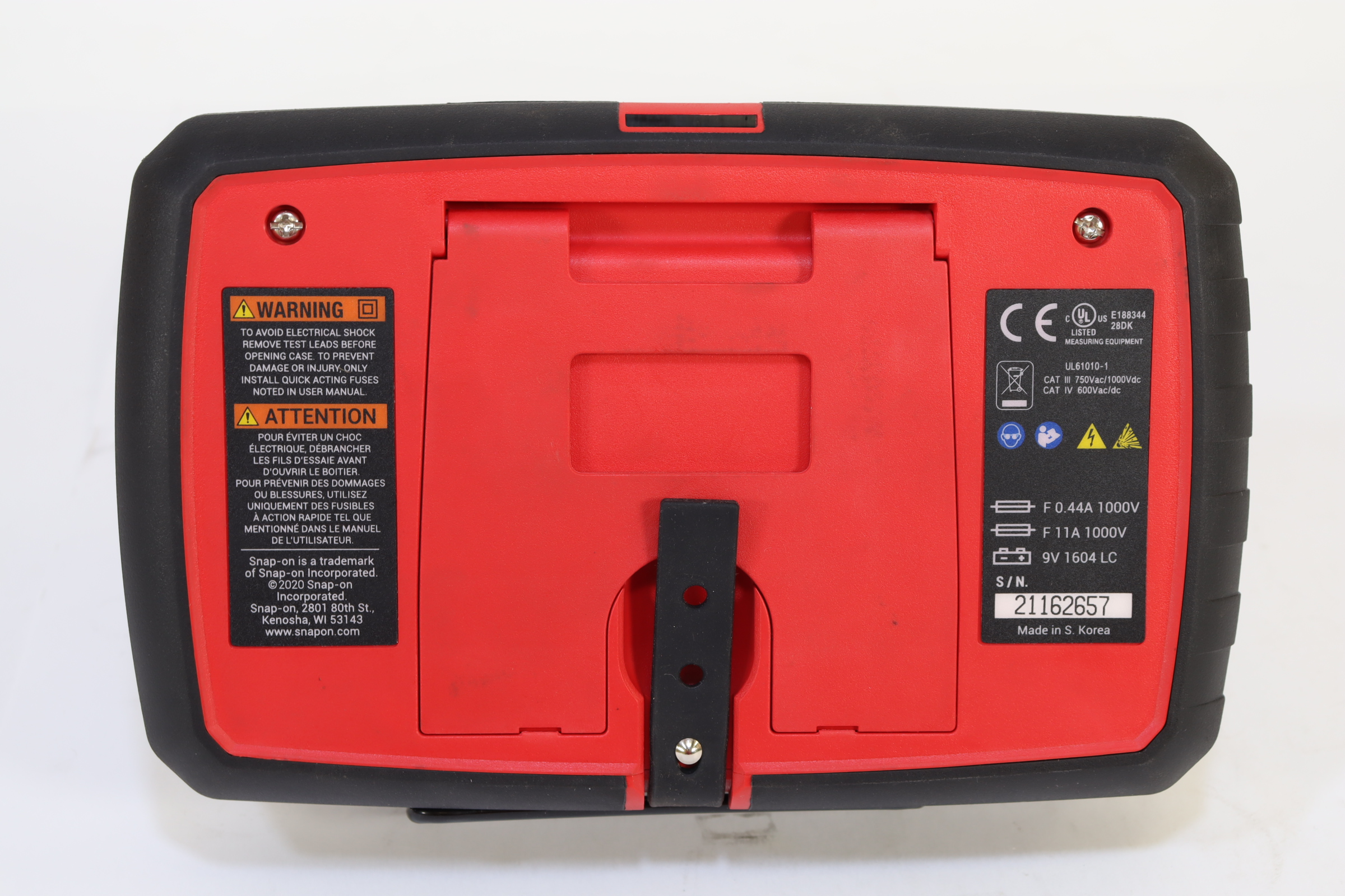 Snap-on Tools EEDM525F Enhanced TRMS-Color 4" Digital Multimeter