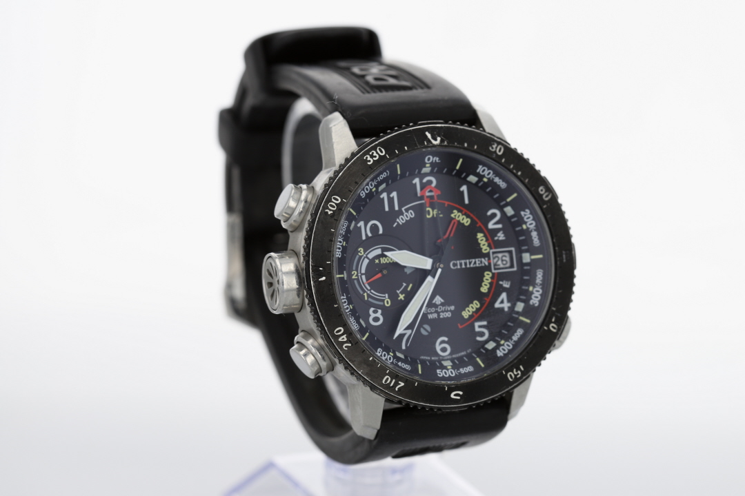 Citizen Promaster Altichron 47mm Black Dial Polyurethane Strap Men's ...