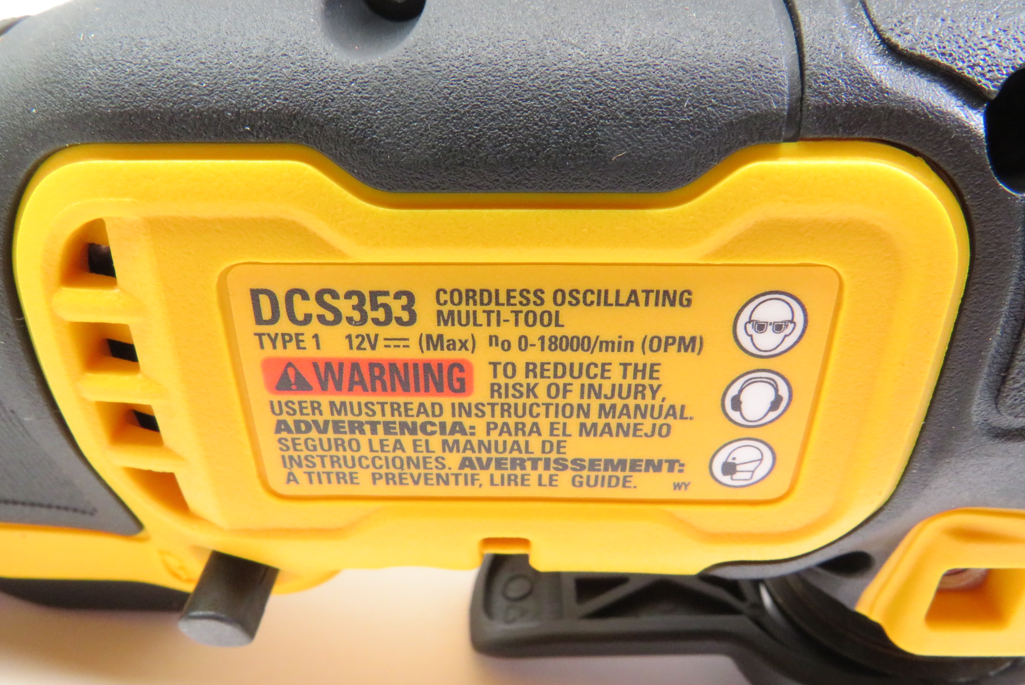 DeWalt DCS353 XTREME Cordless Brushless 12V MAX Oscillating Multi-Tool