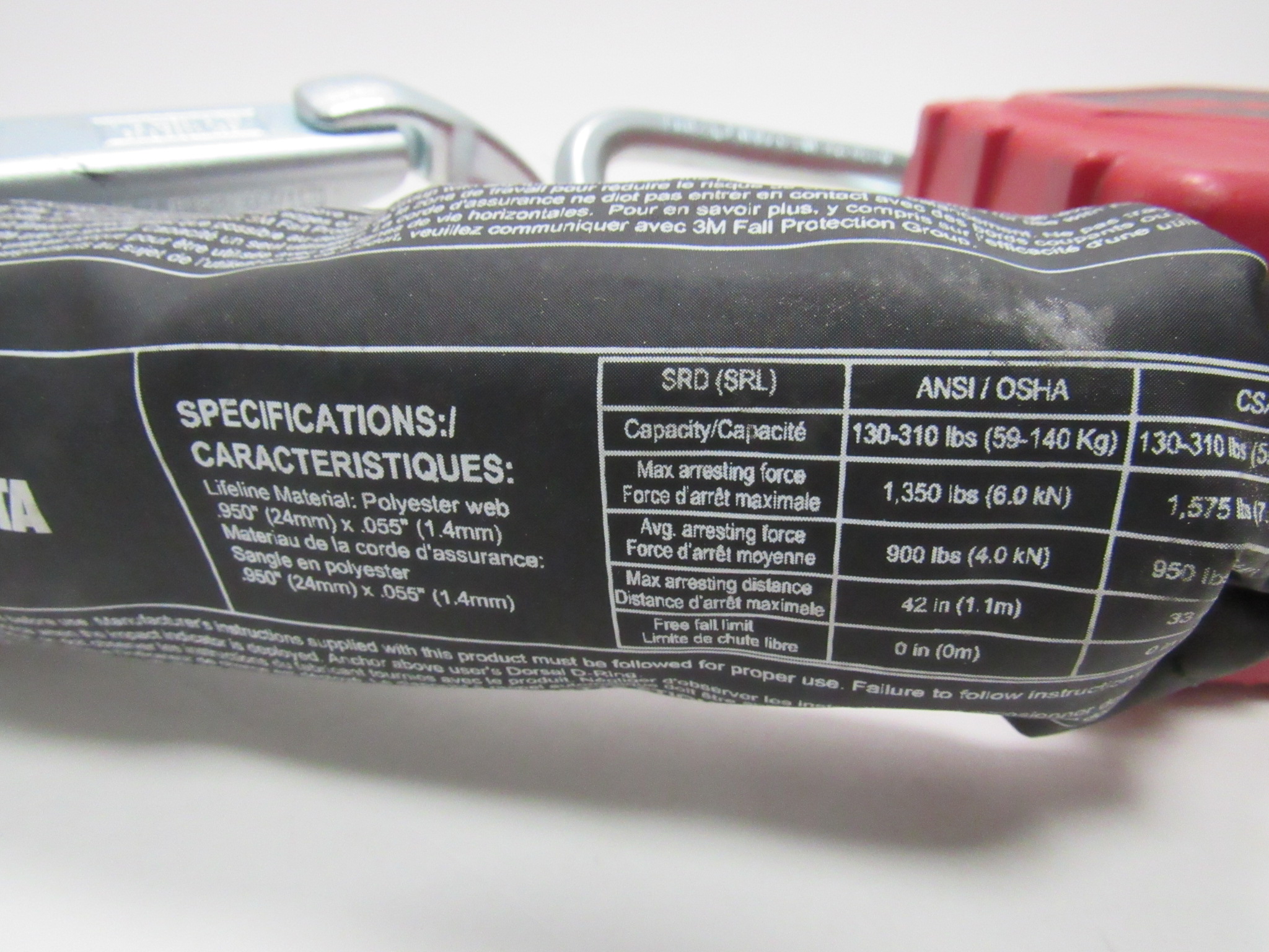 3M Company 3100425 130-310 LBS Protecta Fall Protection Harness Made: 07/22