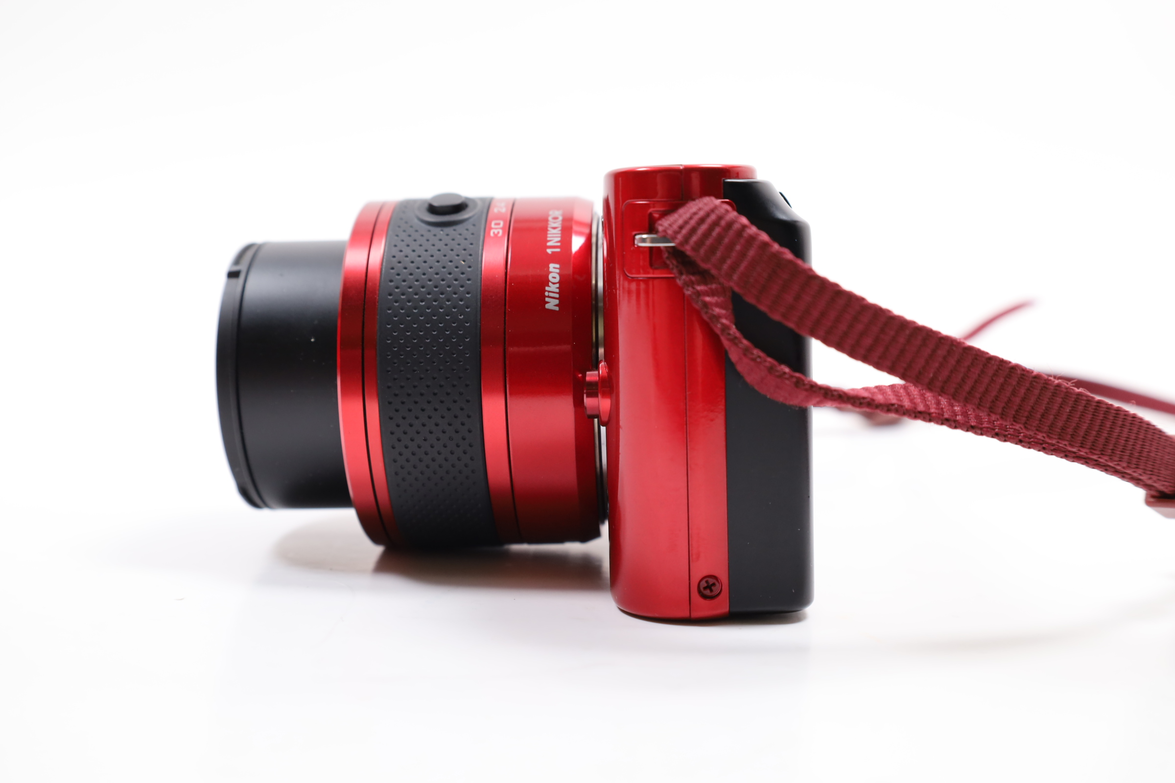 Nikon 1 J1 10.1MP 1080p Mirrorless Digital Camera - Red