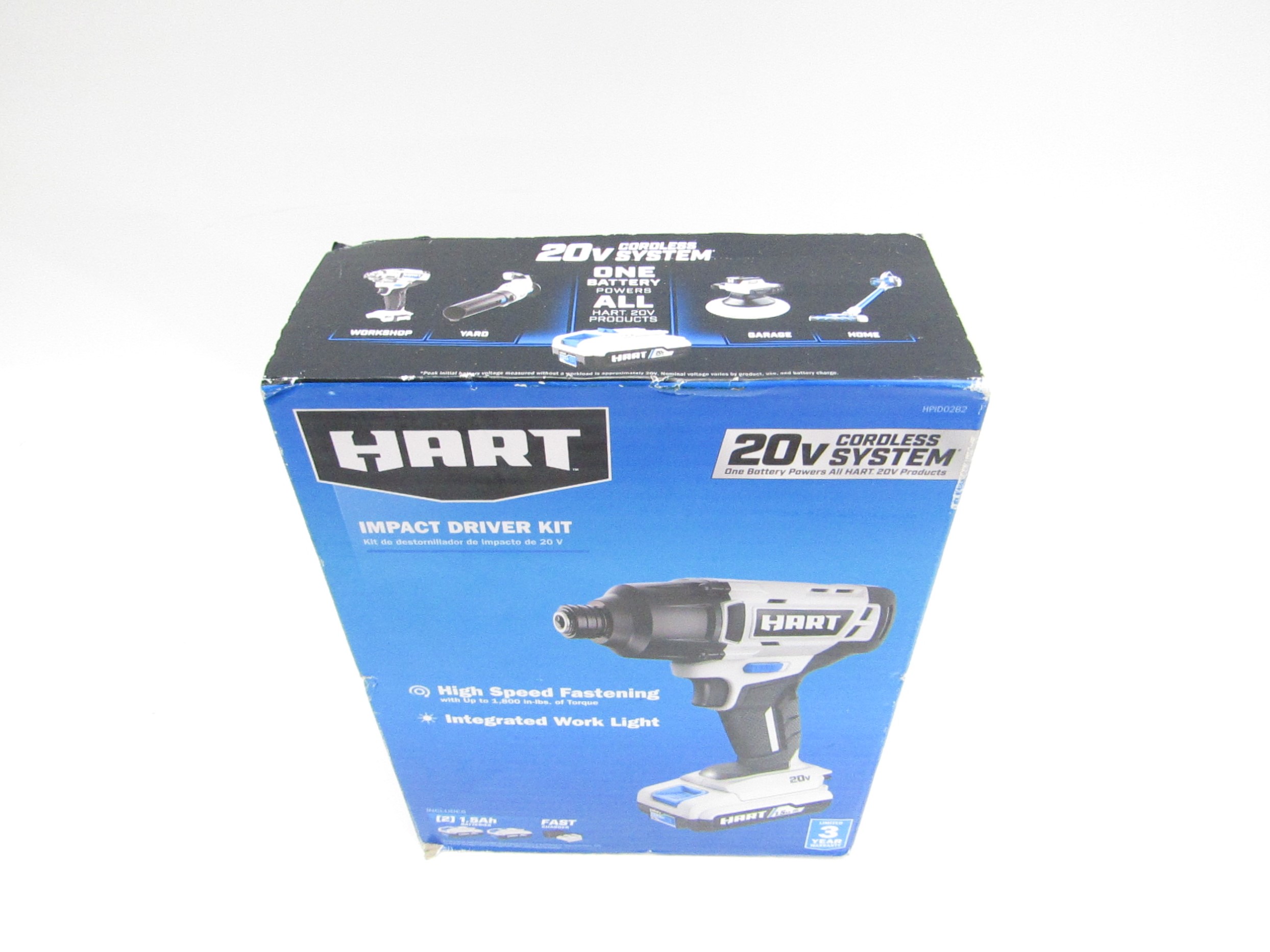 Hart HPID02B2 20V Cordless Impact Driver Kit
