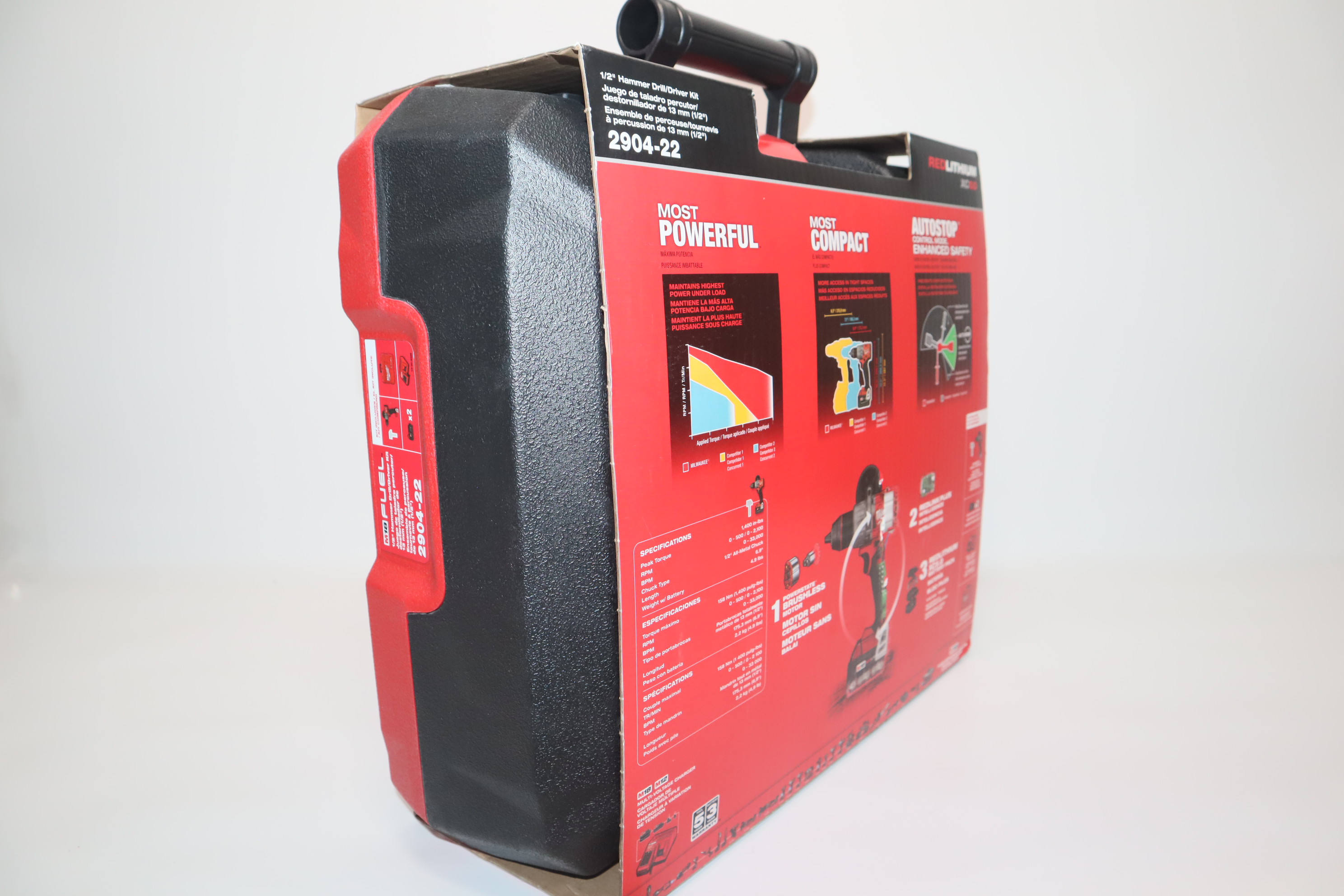 Milwaukee 2904-22 M18 FUEL 1/2" Hammer Drill/Driver Kit 1848