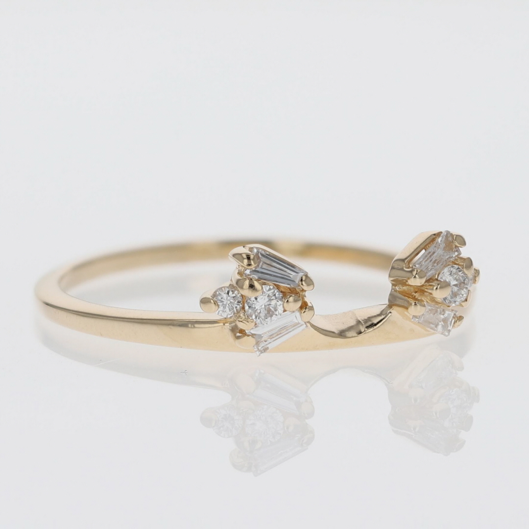 .19ctw Diamond Solitaire Wrap Wedding Band Ring 14k Yellow Gold Size 7.75