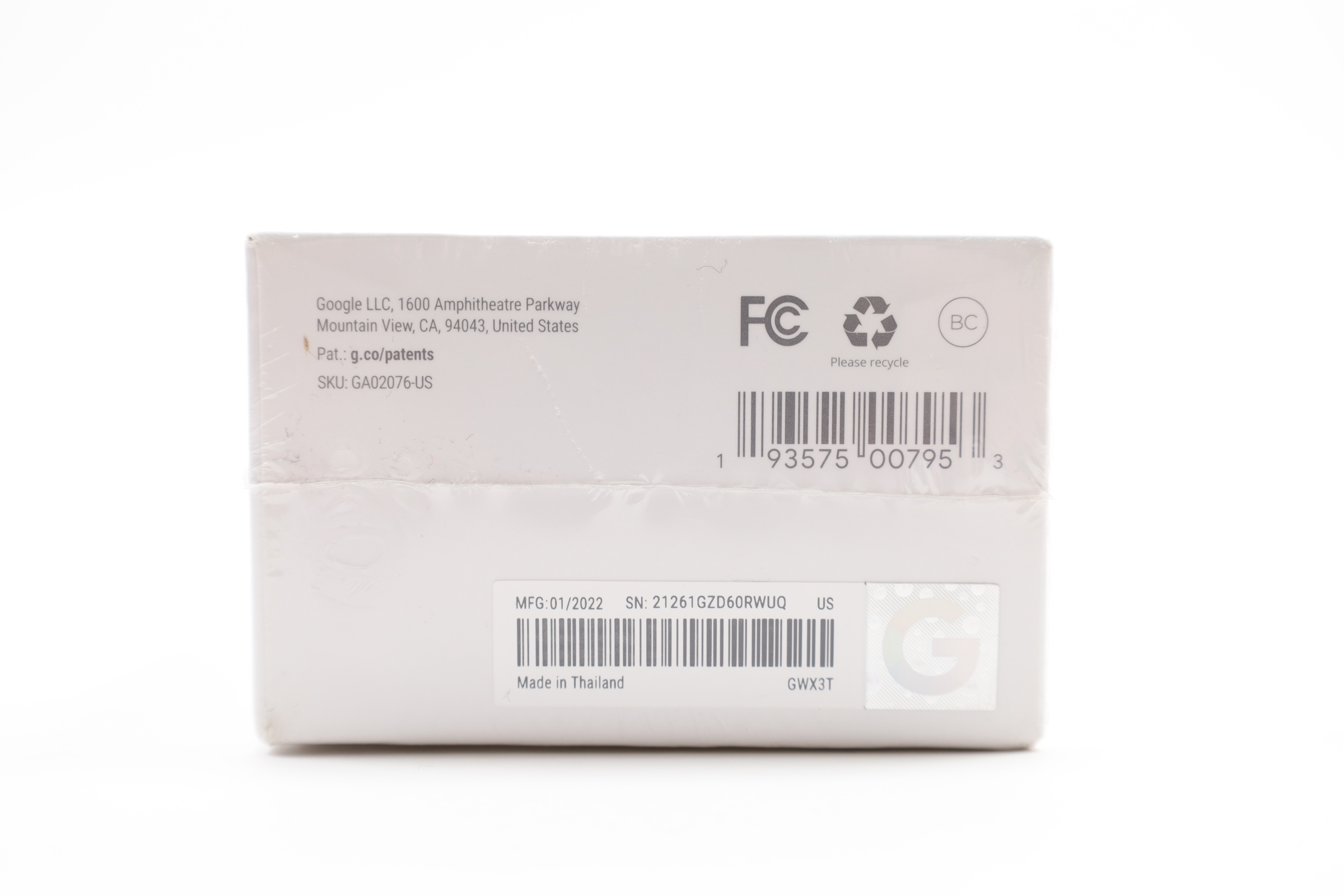 Google Nest Doorbell GA02076-US Wi-Fi Battery Video Doorbell - Ash