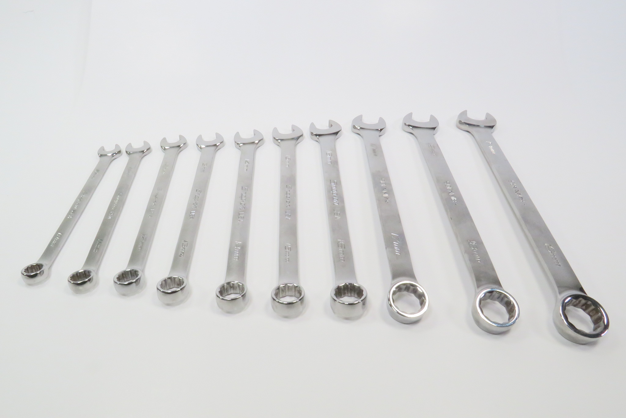 Snap-on Tools SOEXM710 10-Pc 12-Point Metric Flank Drive Plus Combination Wrench