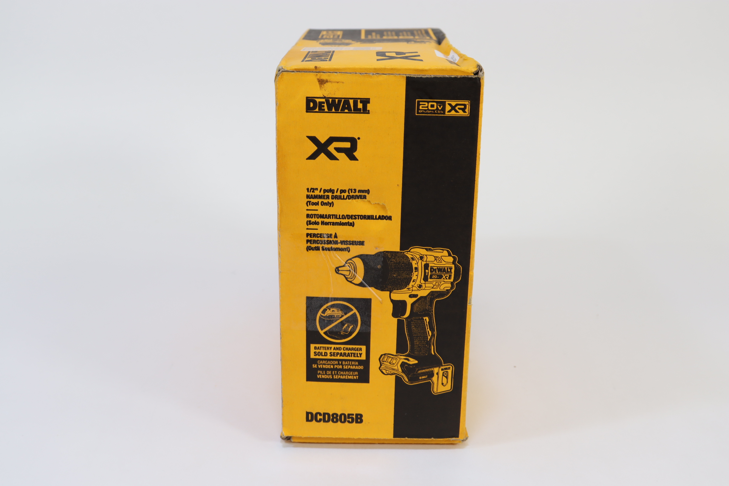 DEWALT Hammer Drill DCD805 20-Volt Lithium-Ion Compact Cordless 1/2 in.