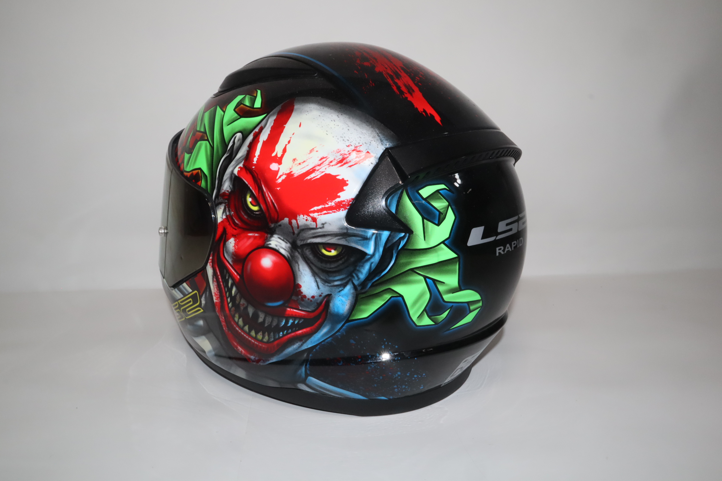LS2 Helmets Happy Dreams Zombie Clown Rapid Street FMVSS NO.218 Full ...