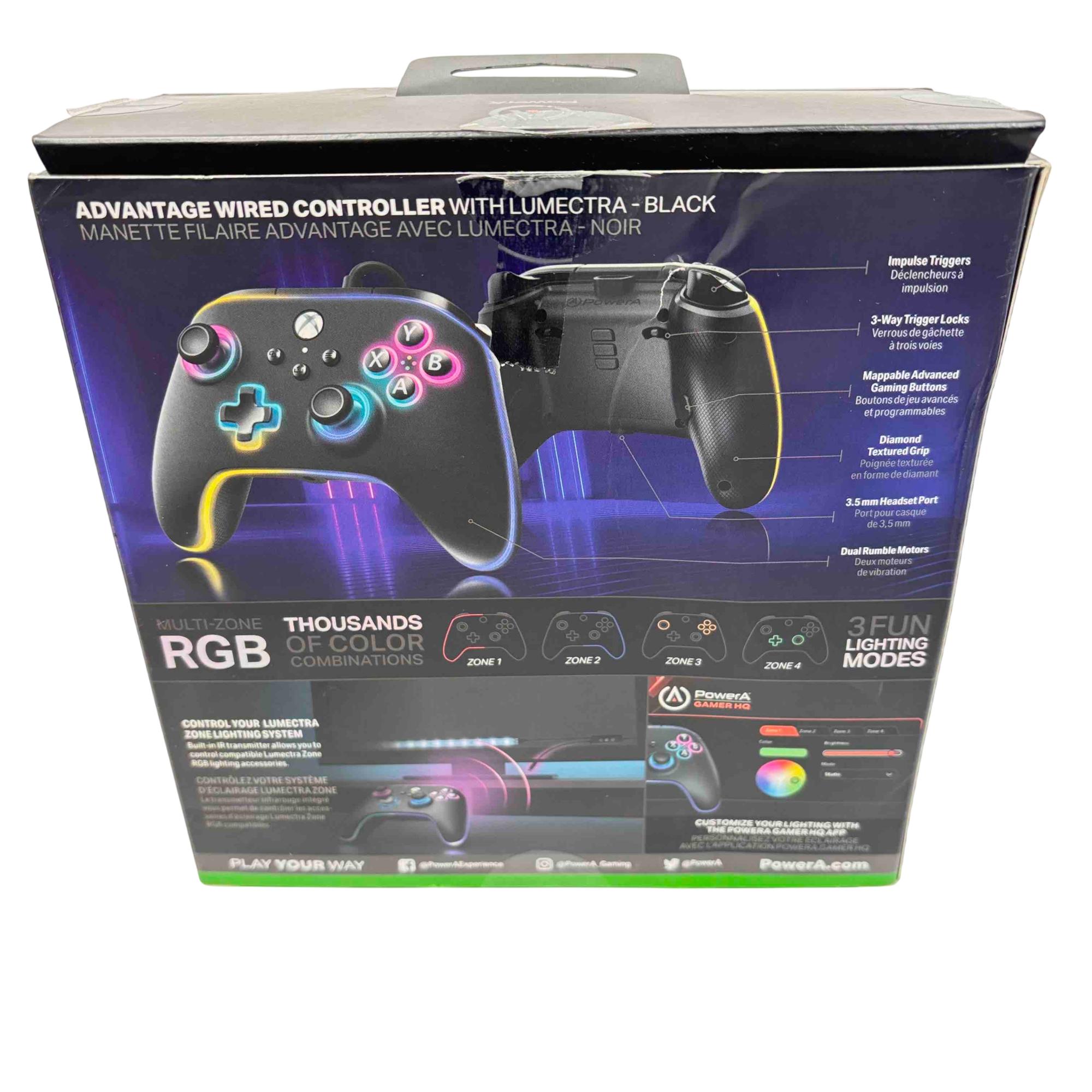 PowerA Lumectra Advantage Wired Controller for Xbox Series X|S RGB