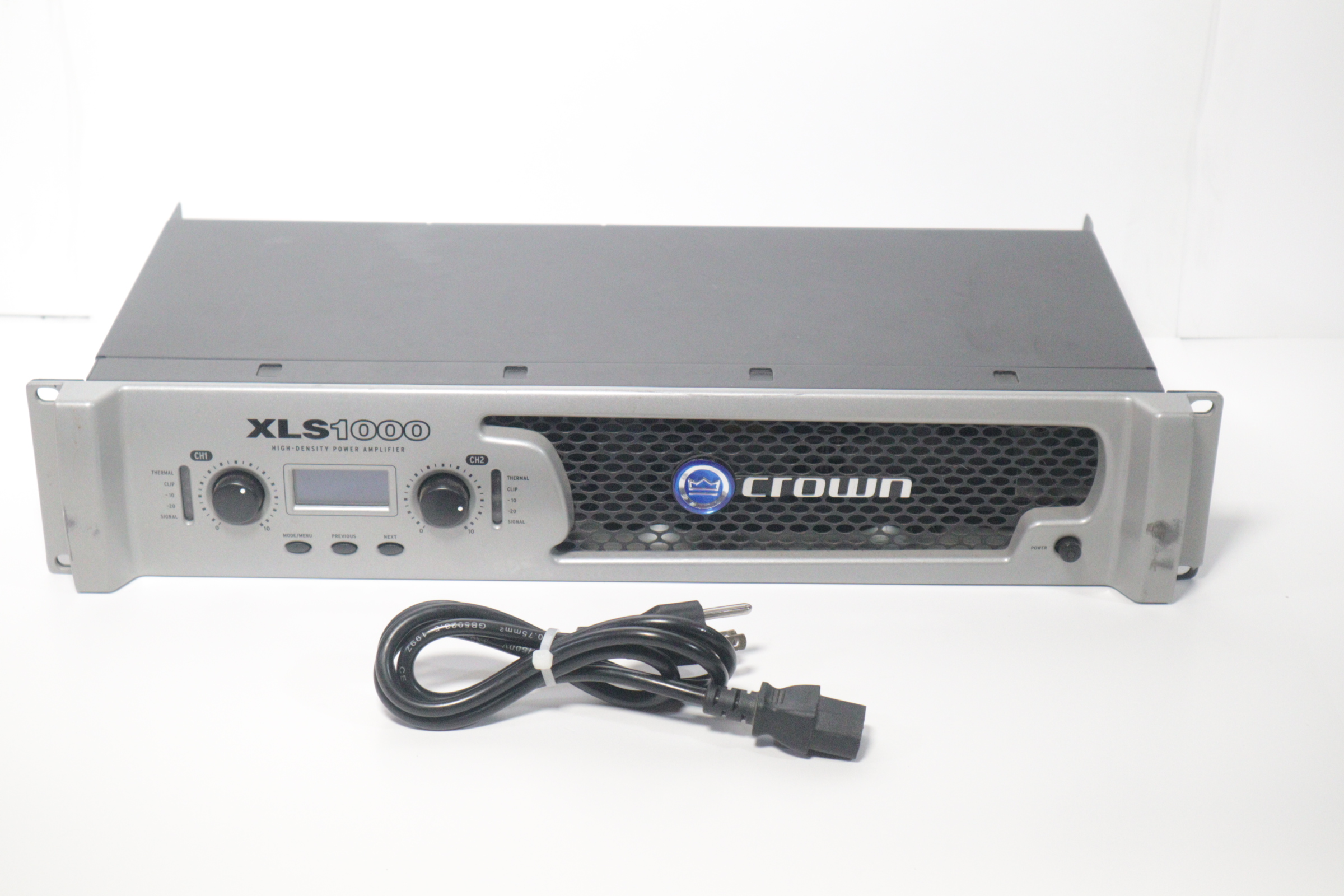 Crown XLS1000 High-Density 2-Channel 350-Watt @ 4 Ohms Power Amplifier 7103