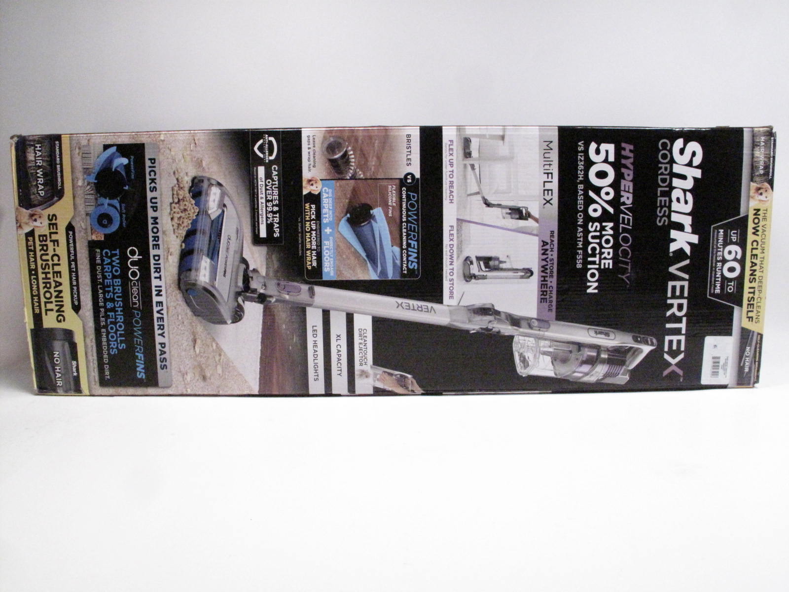 Shark Vertex IZ440H Cordless Stick Vacuum DuoClean PowerFins