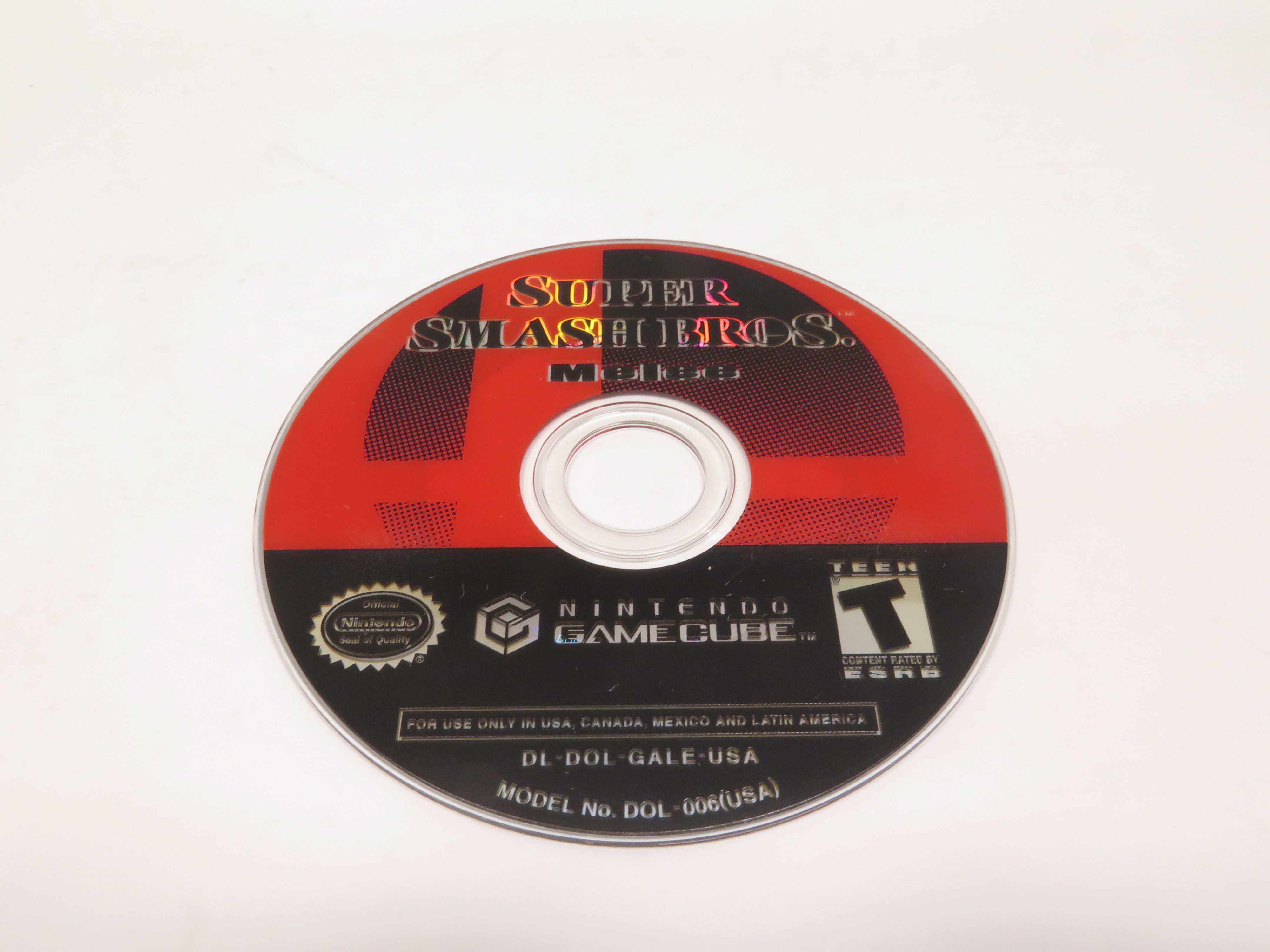 Nintendo GameCube Super Smash Bros. Melee Video Game Disc 0558