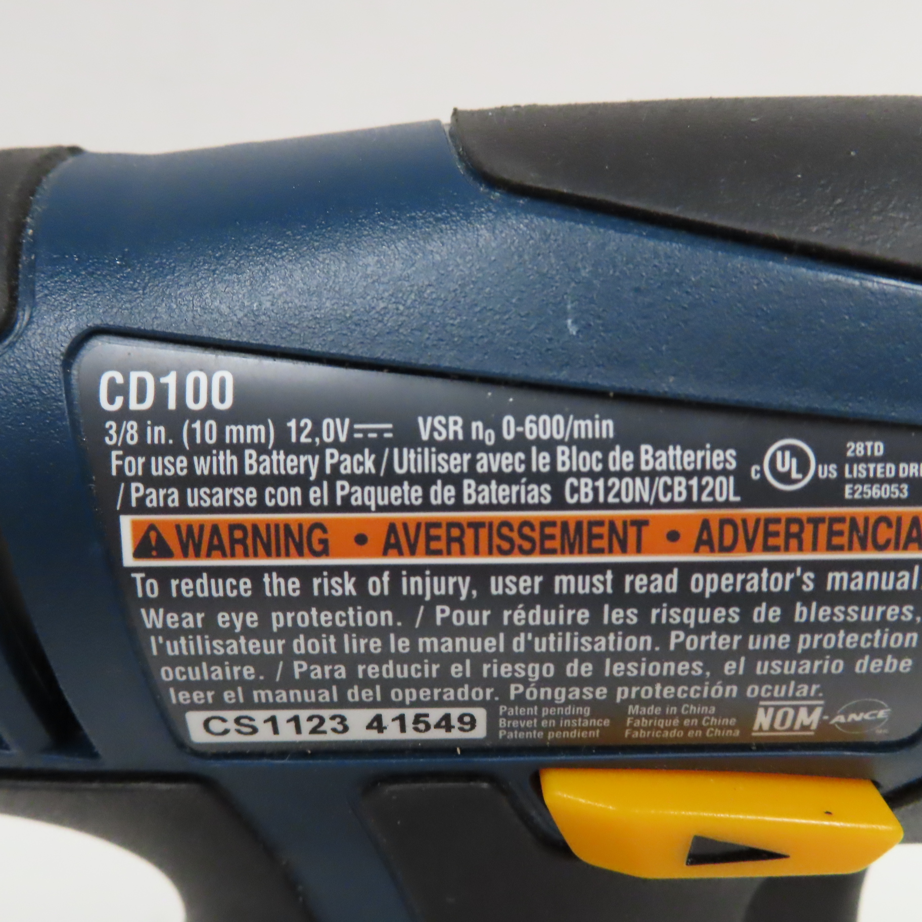 Ryobi CD100 12V 3/8" Drive Cordless Drill Kit