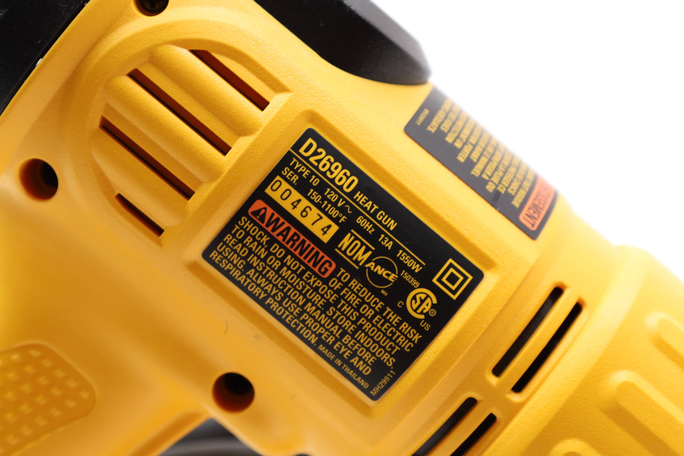 DeWalt D26960 Heavy Duty LCD Corded Heat Gun
