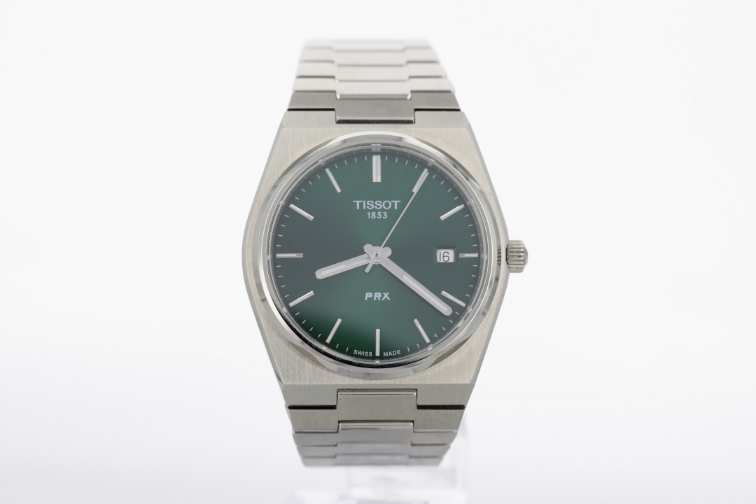 Tissot PRX 40mm Green Dial Quartz Stainless Steel Men's Wristwatch