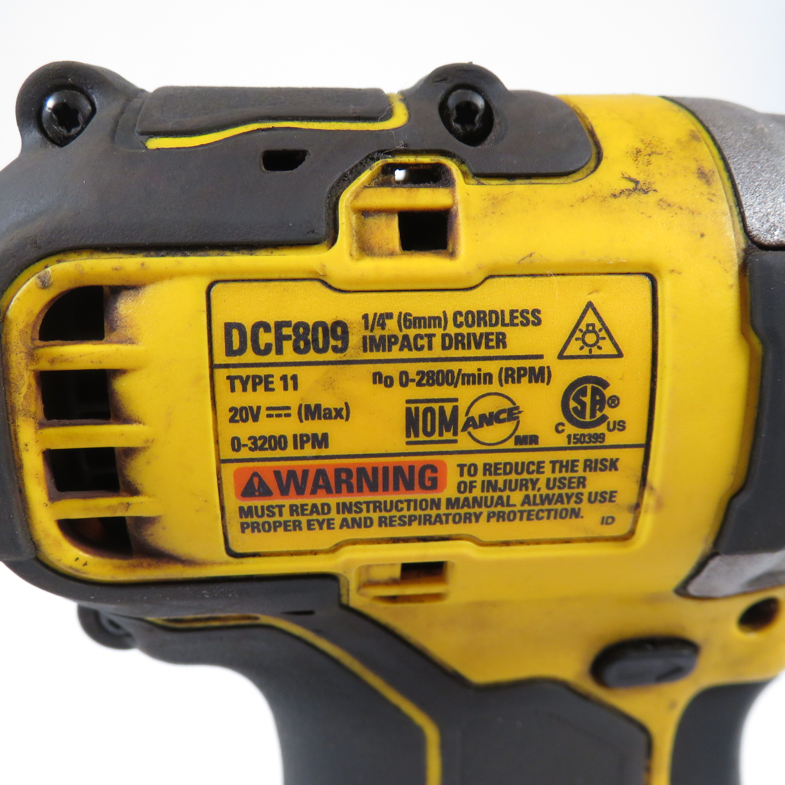 DEWALT DCF809 ATOMIC 20V MAX Cordless Brushless Compact 1/4" Impact Driver