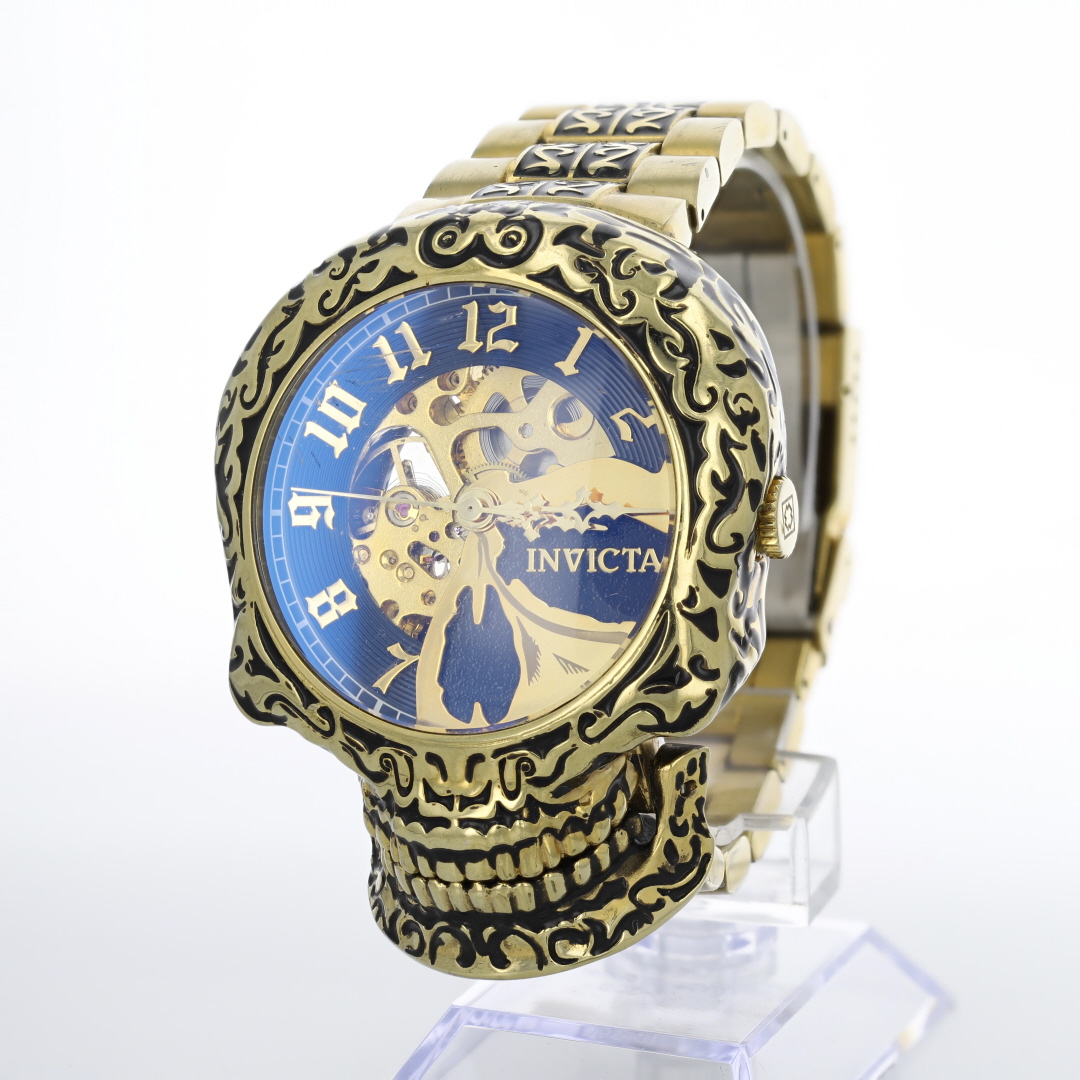 Invicta Artist Black Skeleton Dial Automatic Stainless Steel Men's ...