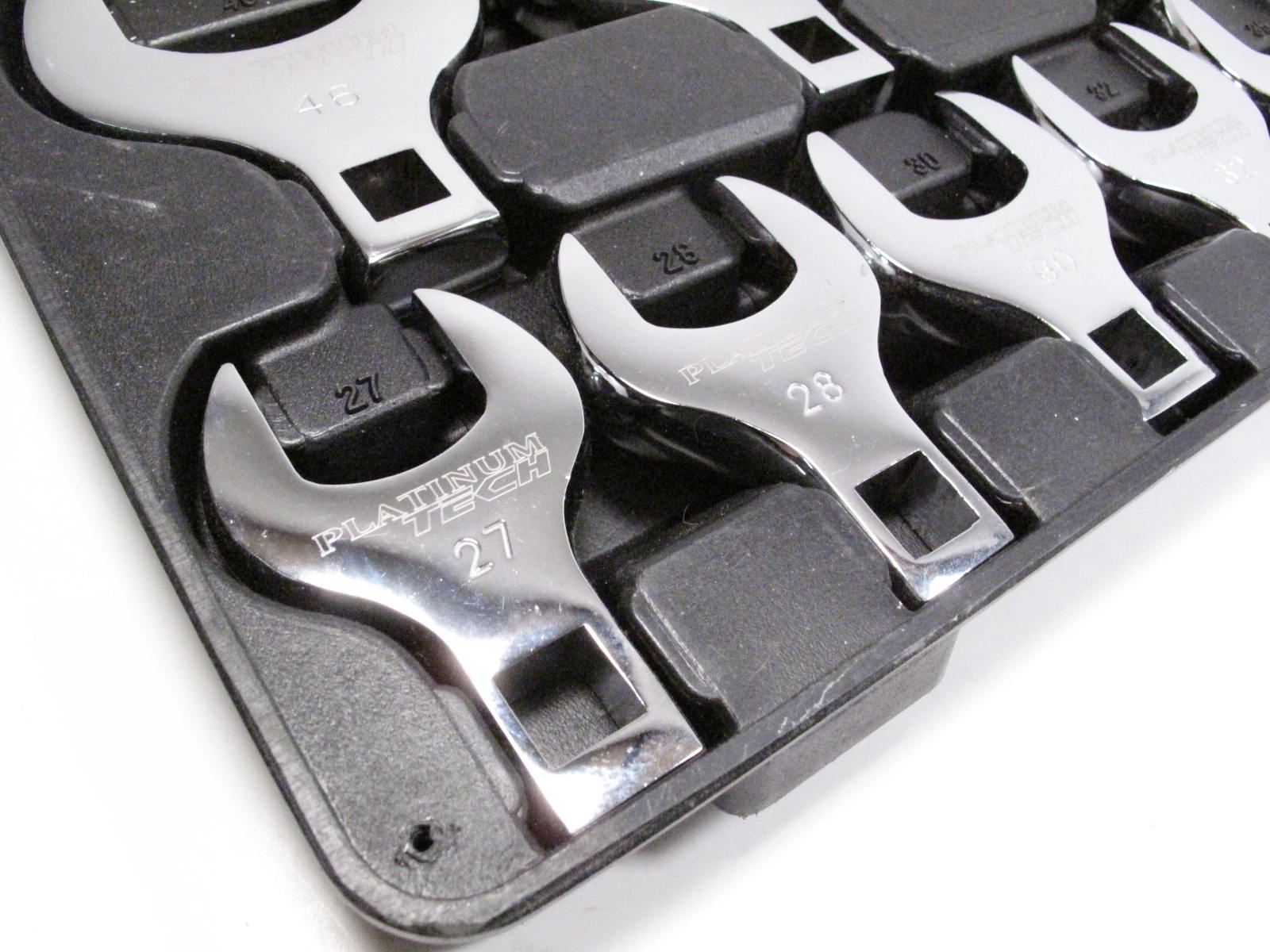 Platinum Tech PLT-99380 17-Piece 1/2" Crow Foot Wrench Set Metric