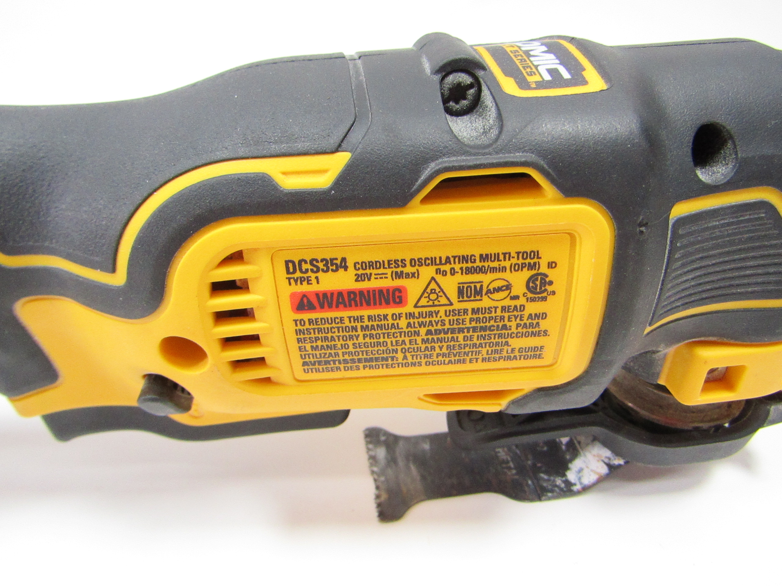 DeWALT DCS354 20V MAX Atomic Compact Series Oscillating Multi-Tool 6374