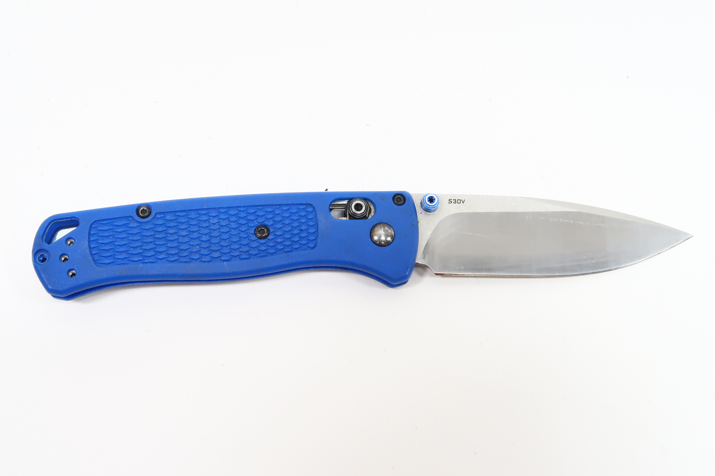 Benchmade Bugout 535 Blue Grivory Folding Knife