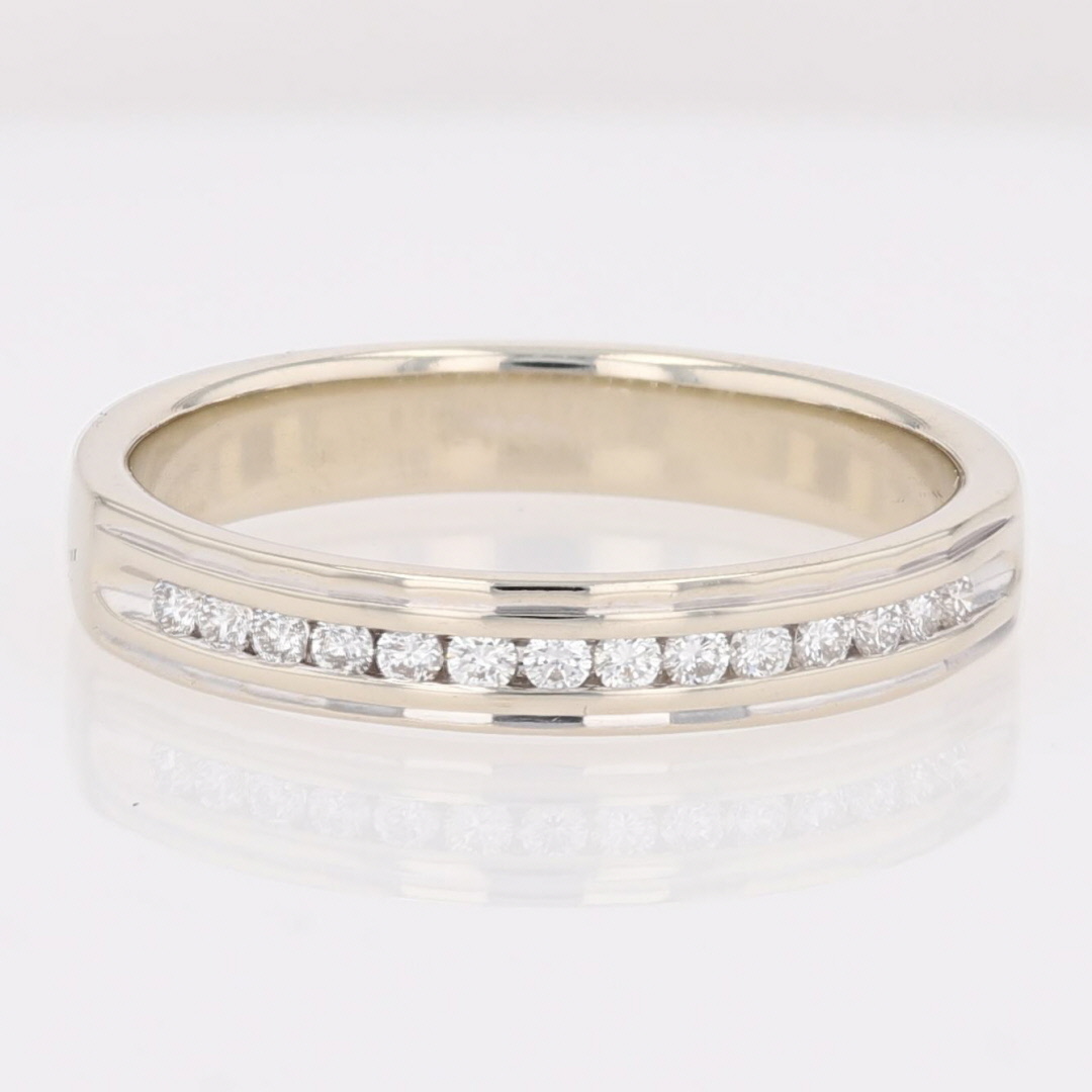 .29ctw Round Cut Diamond Channel-Set Wedding Band Ring 14k White Gold ...