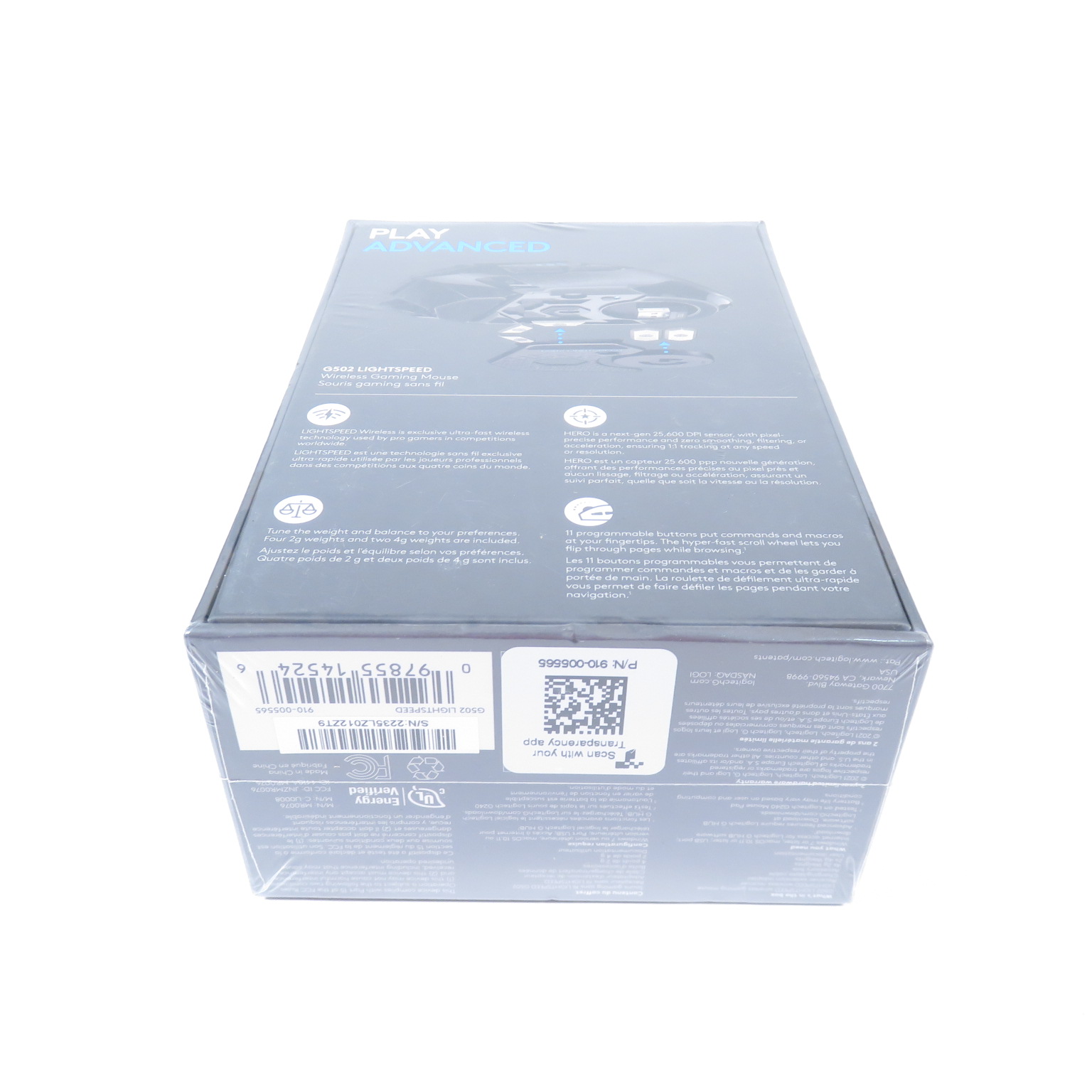 Logitech G502 910-005565 Lightspeed Wireless RGB Lighting Optical ...