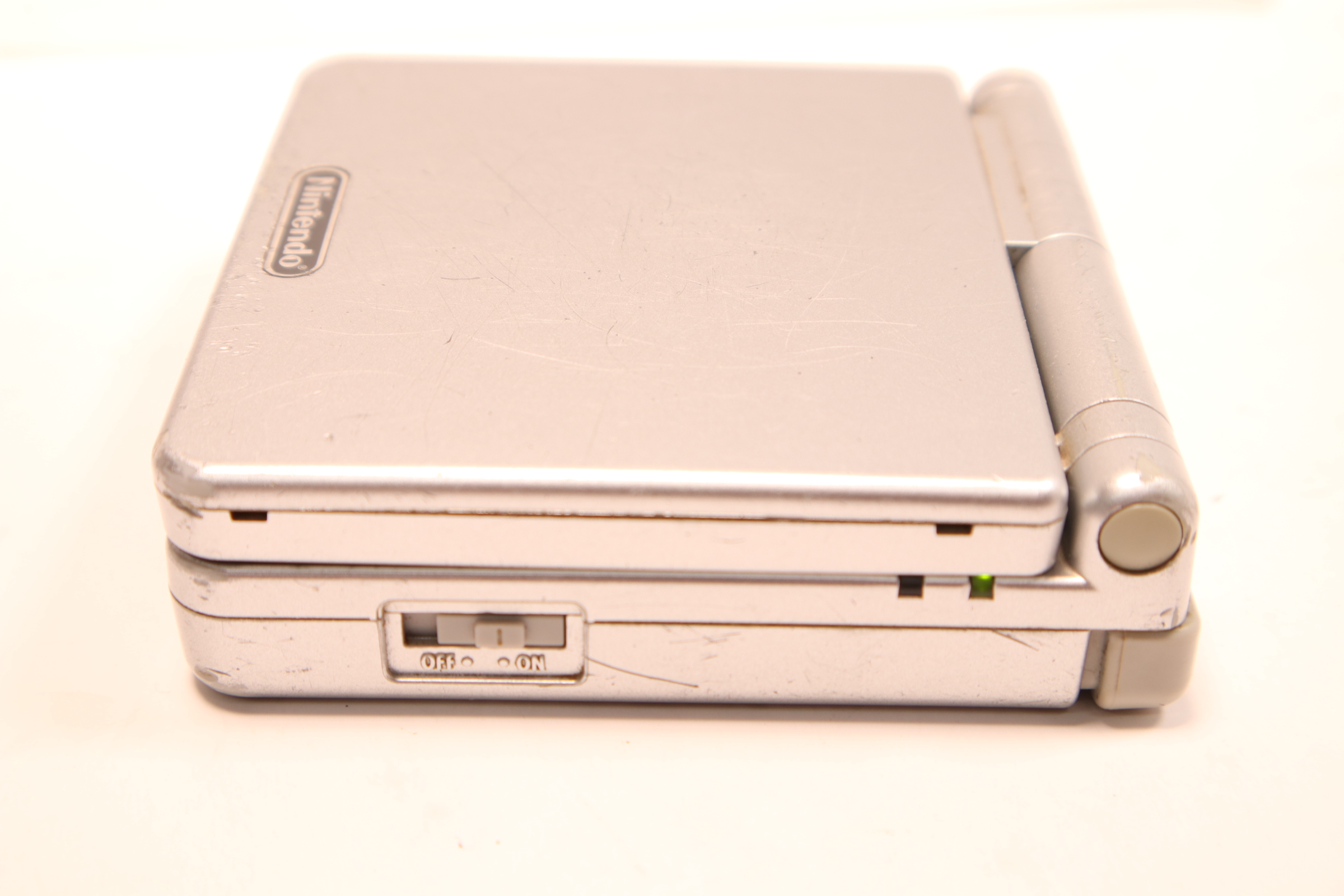 Nintendo Gameboy Advance SP AGS-001 Handheld Video Game System Silver