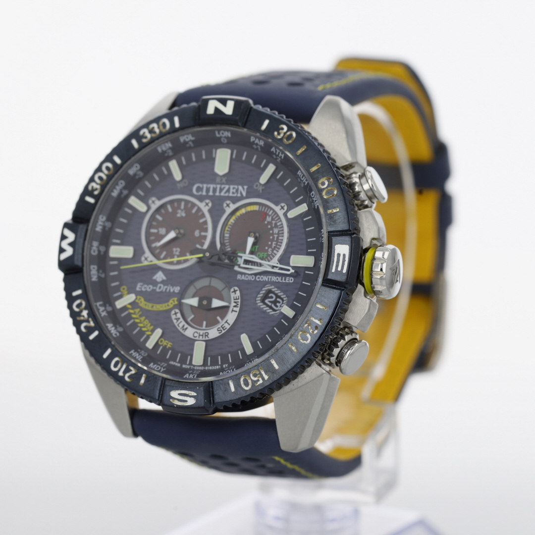 Citizen Promaster Navihawk Blue Angels Blue Dial Chronograph Men's ...