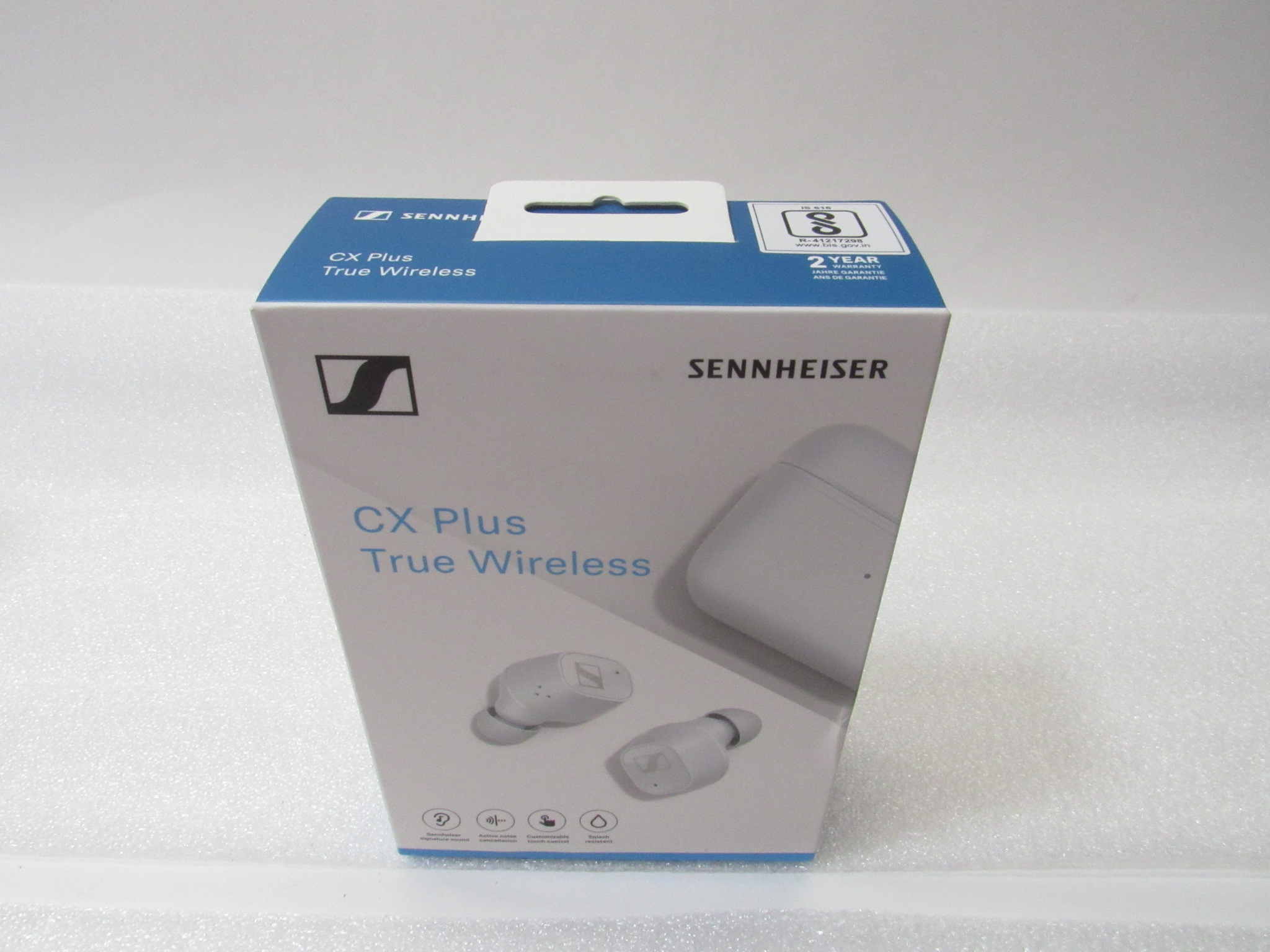 Sennheiser CXPLUSTW1 CX Plus True Wireless Earbuds In-Ear Headphones White