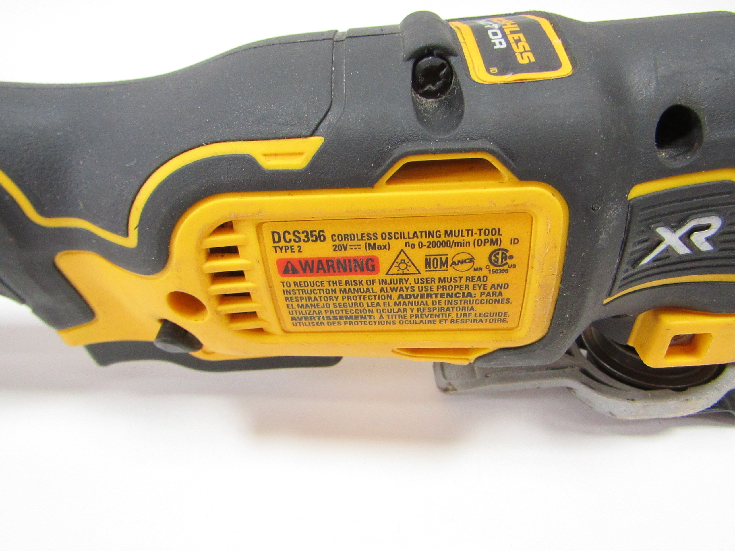 DeWALT DCS356 20-Volt MAX Brushless Lithium-Ion 3-Speed Oscillating ...