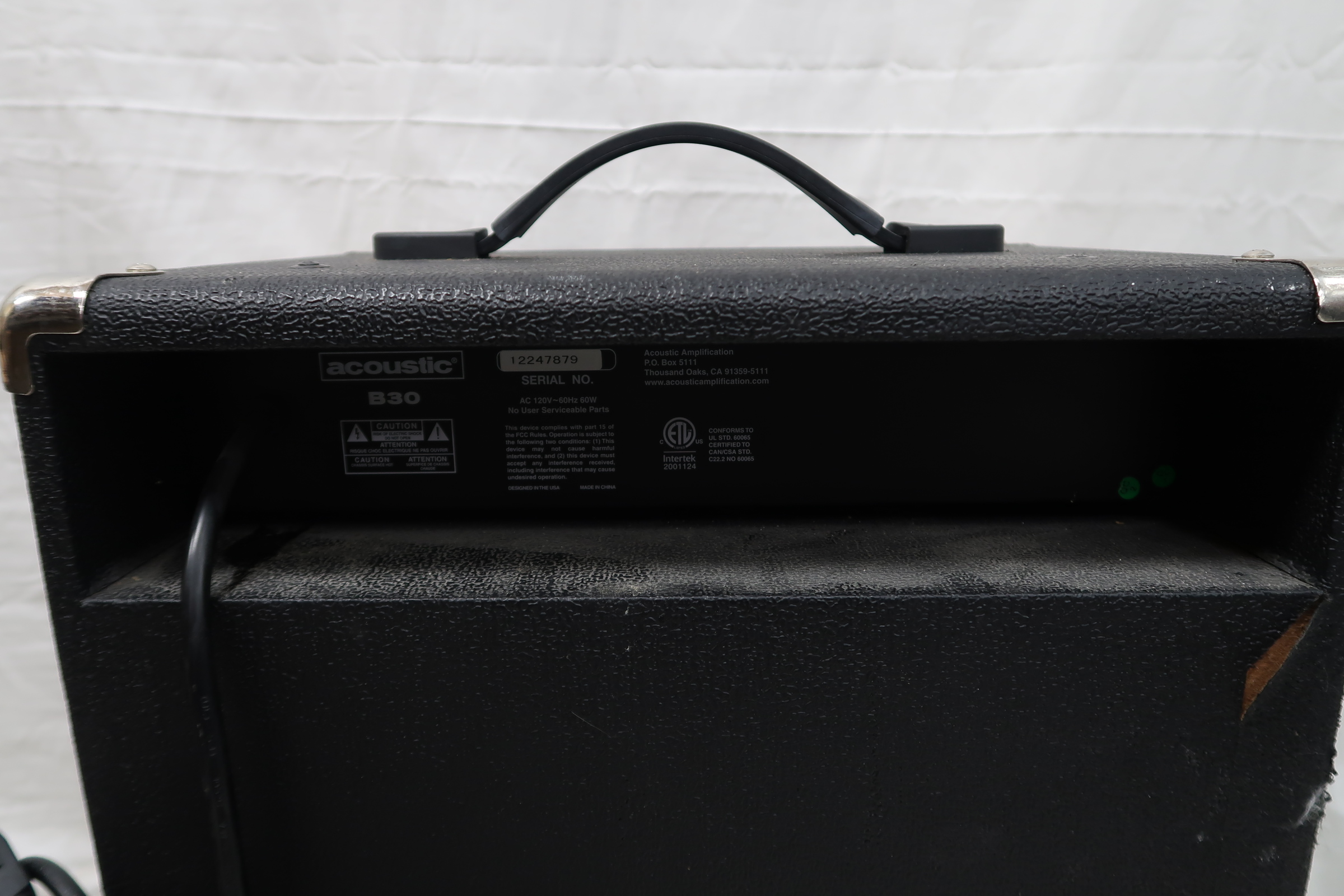 Acoustic B30 30W Bass Combo Amp Black In Store Pick Up Only