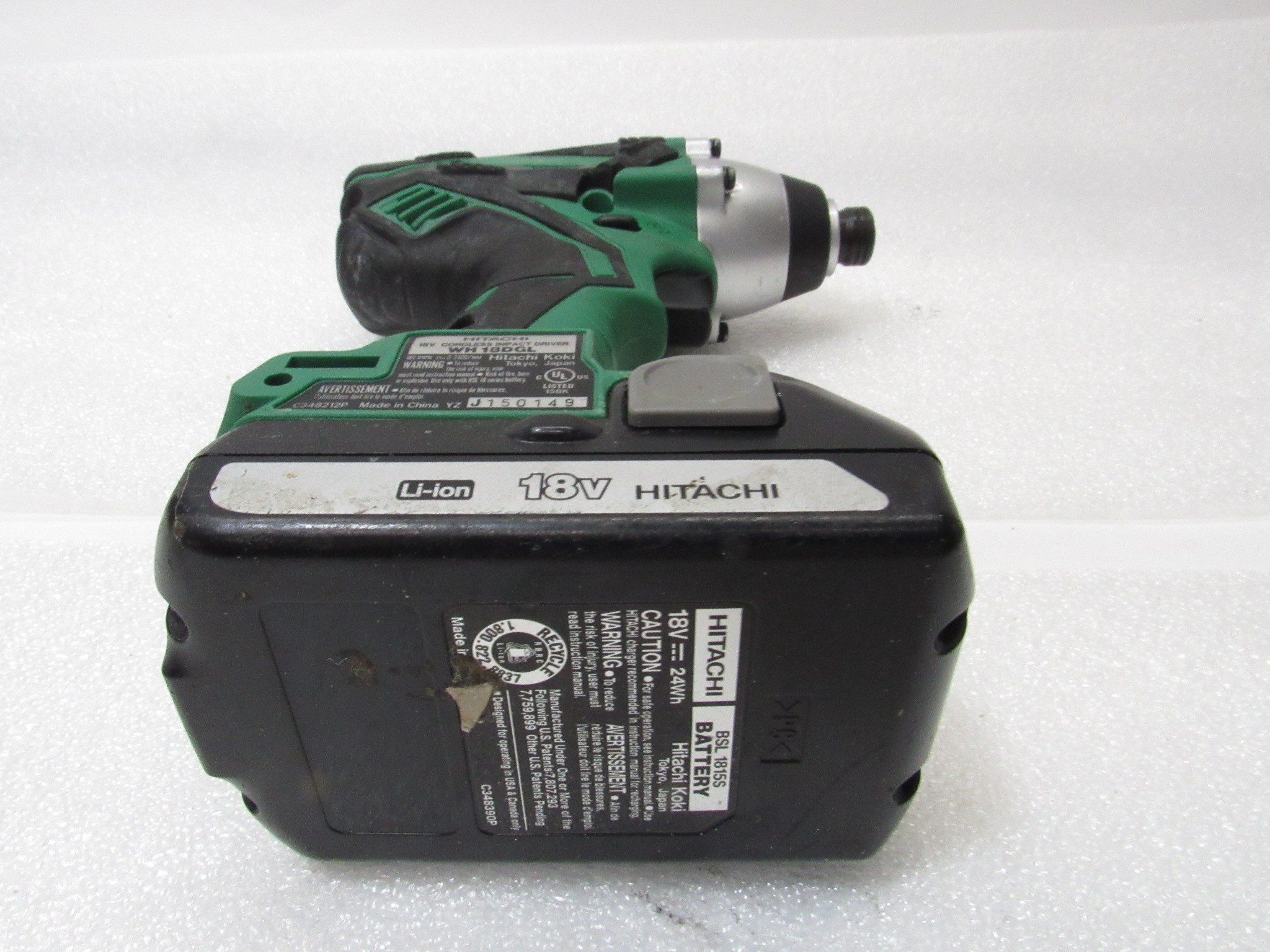Hitachi WH18DGL 18V 1/4" Lithium Ion Impact Driver