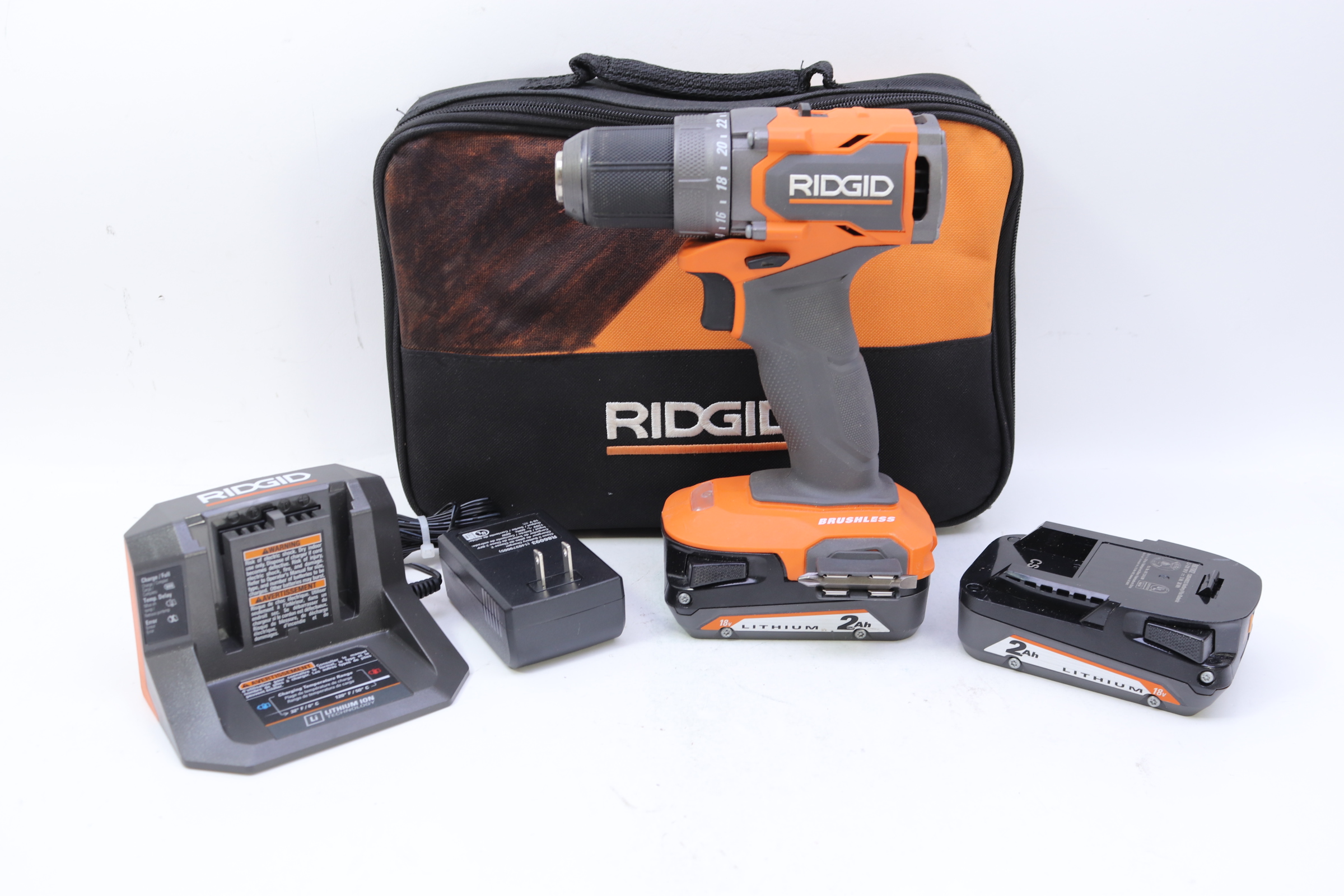 Ridgid R87012K 18V SubCompact Brushless Cordless 1/2 in. Drill/Driver Kit
