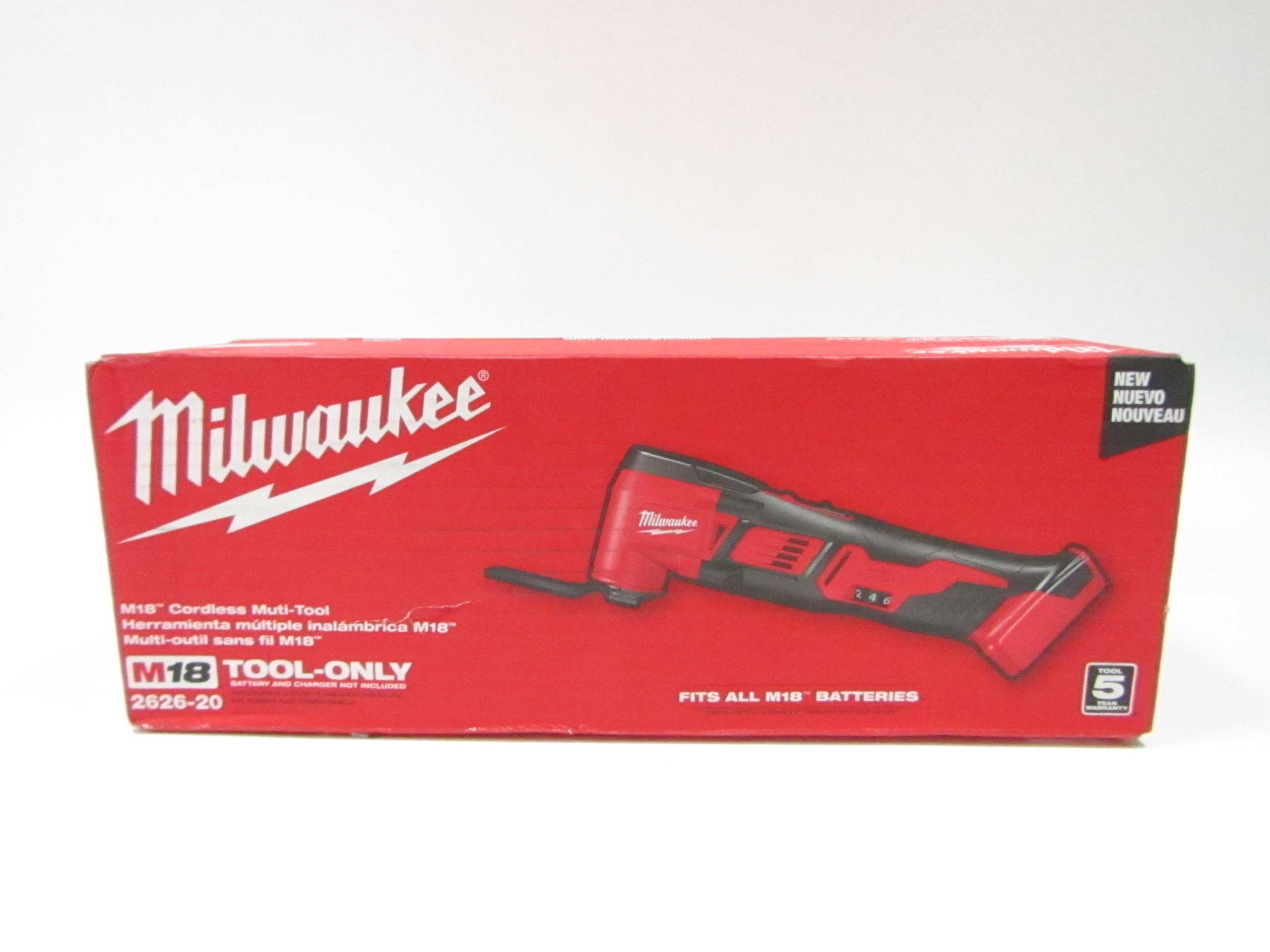 Milwaukee 2626-20 M18 Cordless Handheld Oscillating Multi-Tool 7165