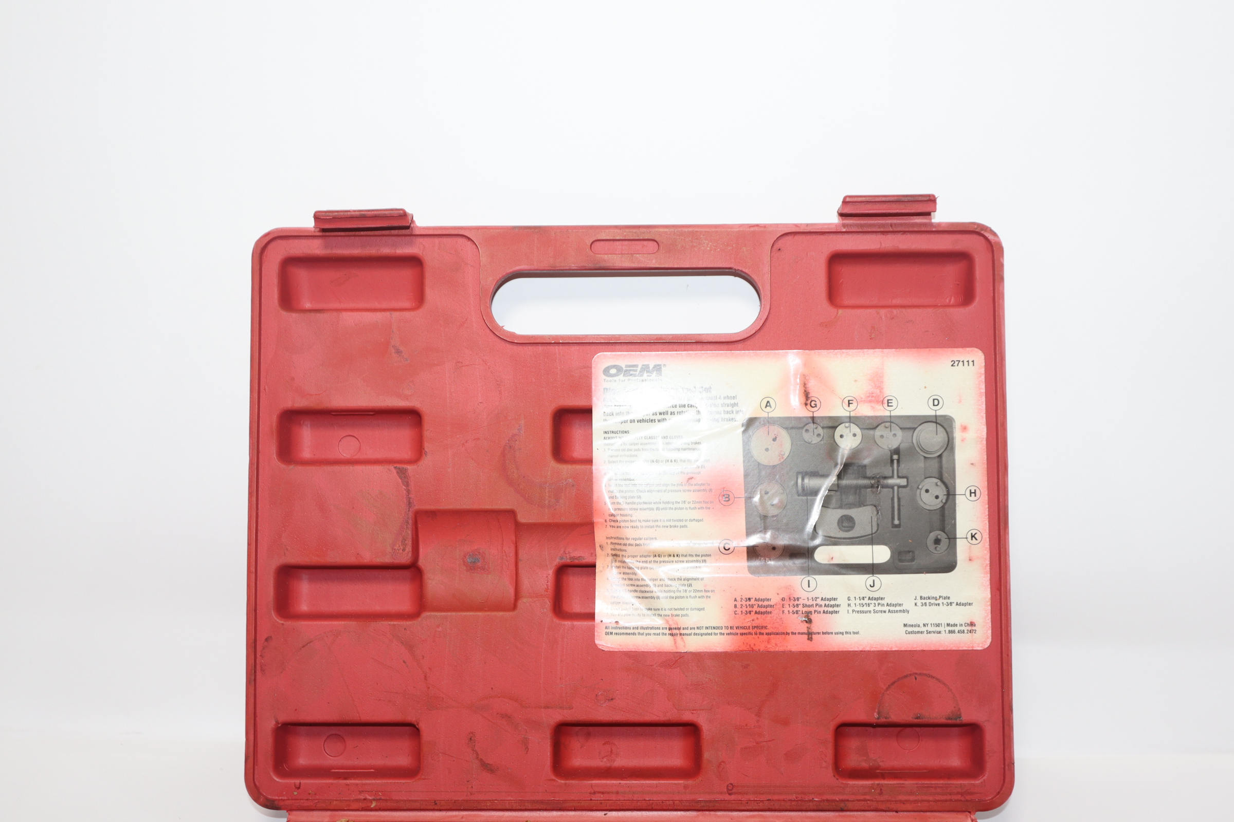 OEM 27142 42-Piece Thread Restorer Set & 27111 12-Pc Disc Brake Caliper ...