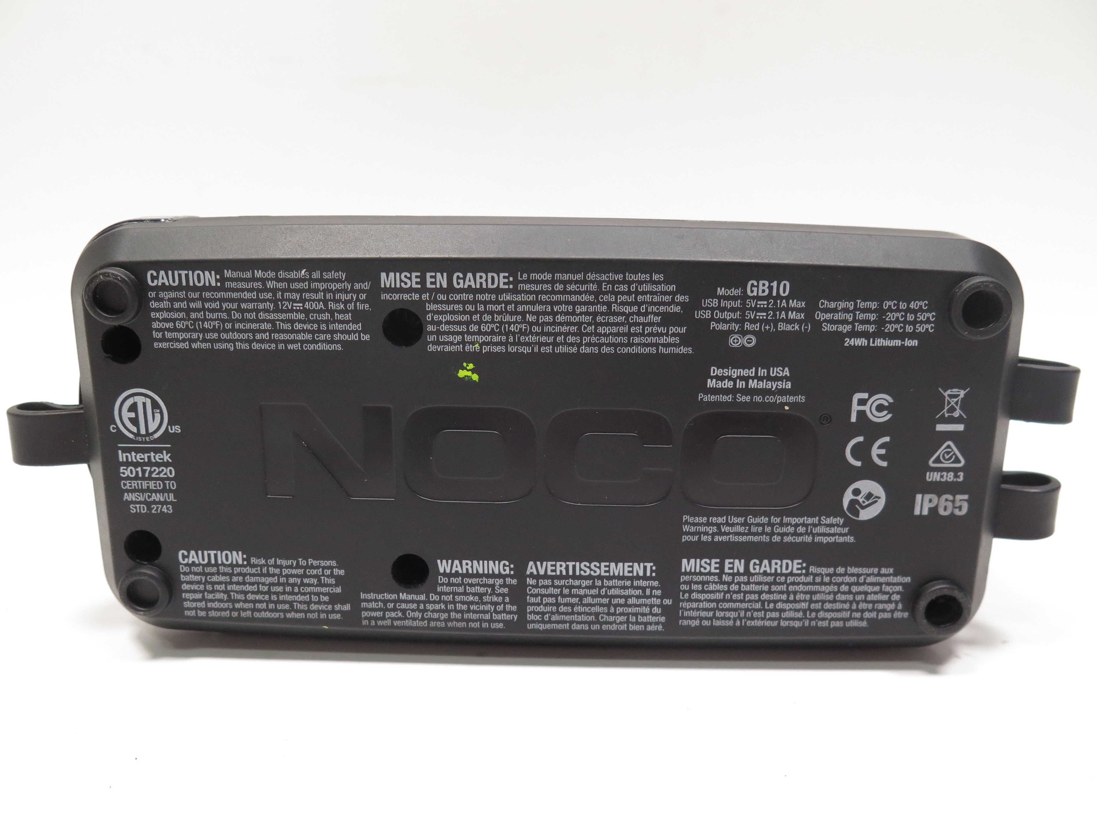 NOCO Boost GB10 UltraSafe 12V Jump Starter 7384