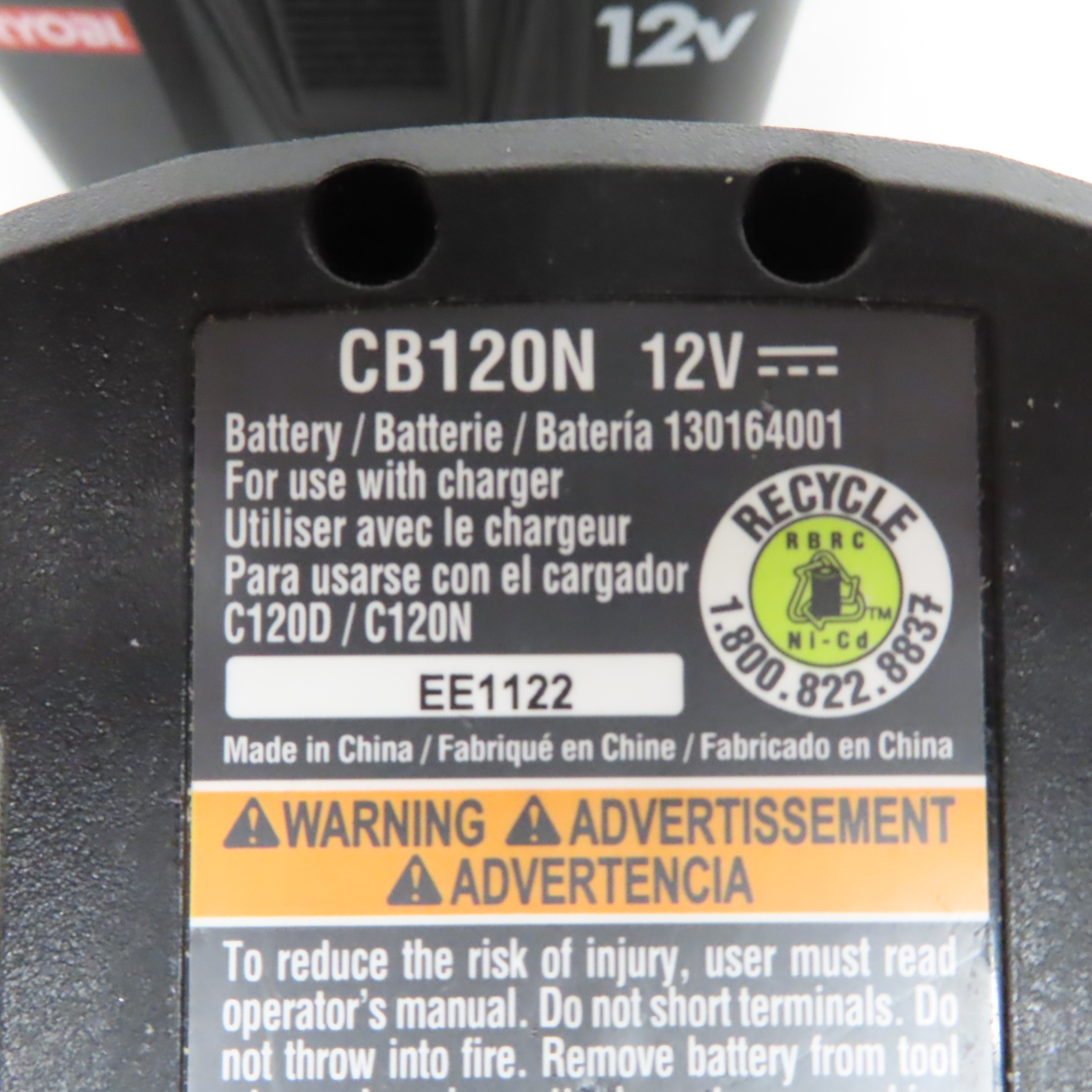 Ryobi CD100 12V 3/8" Drive Cordless Drill Kit