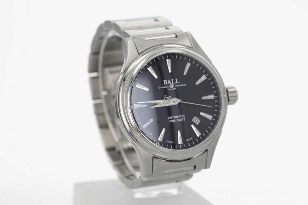 Ball Fireman Victory Black Dial 40mm Automatic Stainless Steel Men's ...