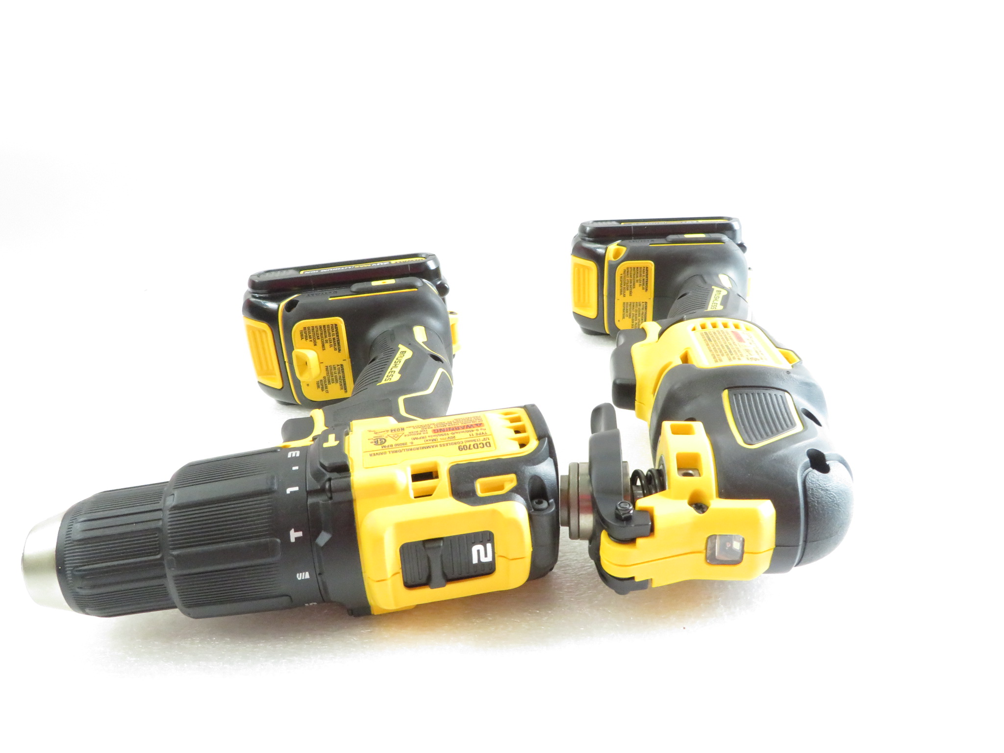 DeWalt DCD709 20V 1/2" Hammer Drill/Driver DCS354 20V Oscillating Multi ...